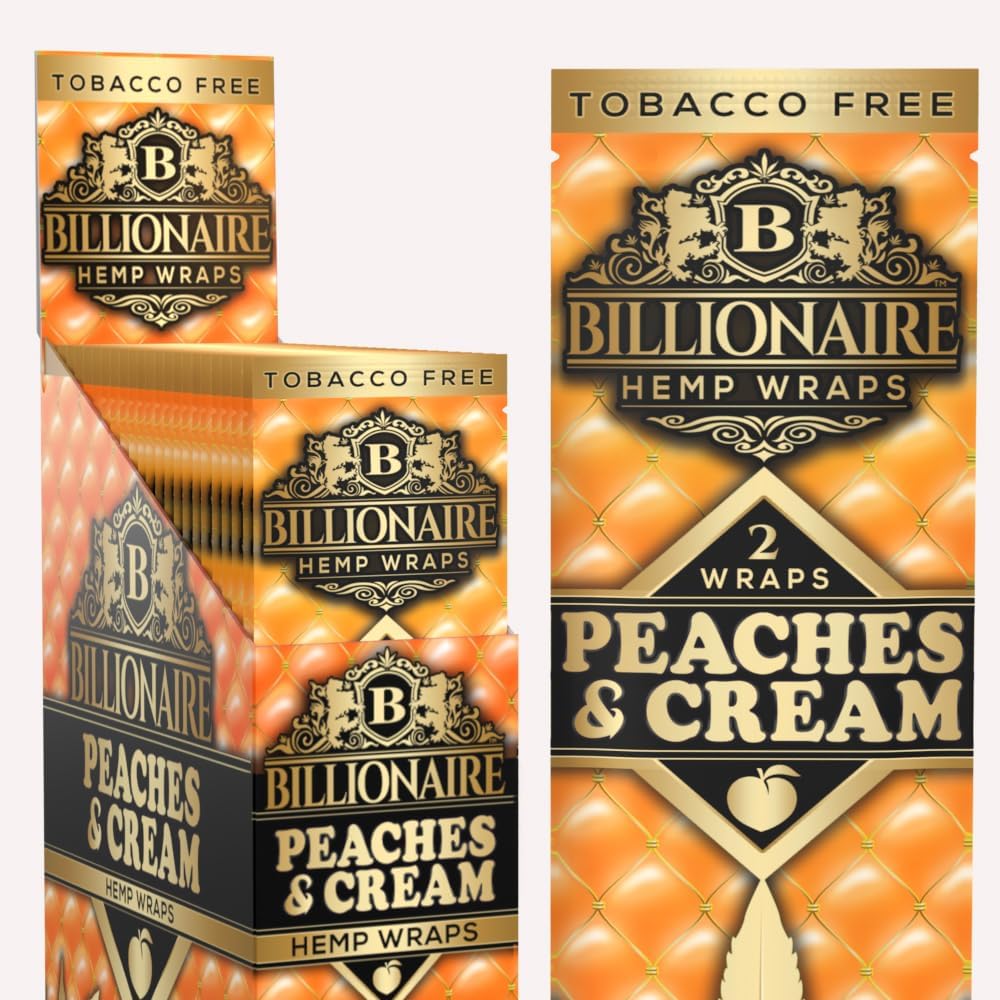Amazon.com: Billionaire Wraps - Russian Cream - 2 Wraps per Pack - 25 ...