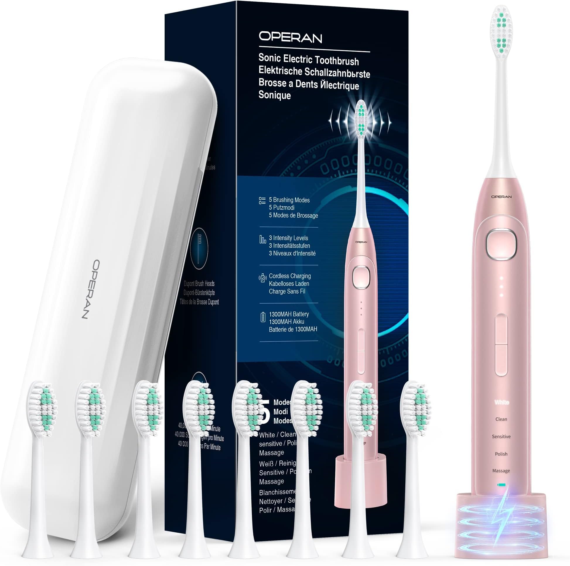 Amazon.com: Operan Electric Toothbrush for Adults and Kids Rechargeable ...