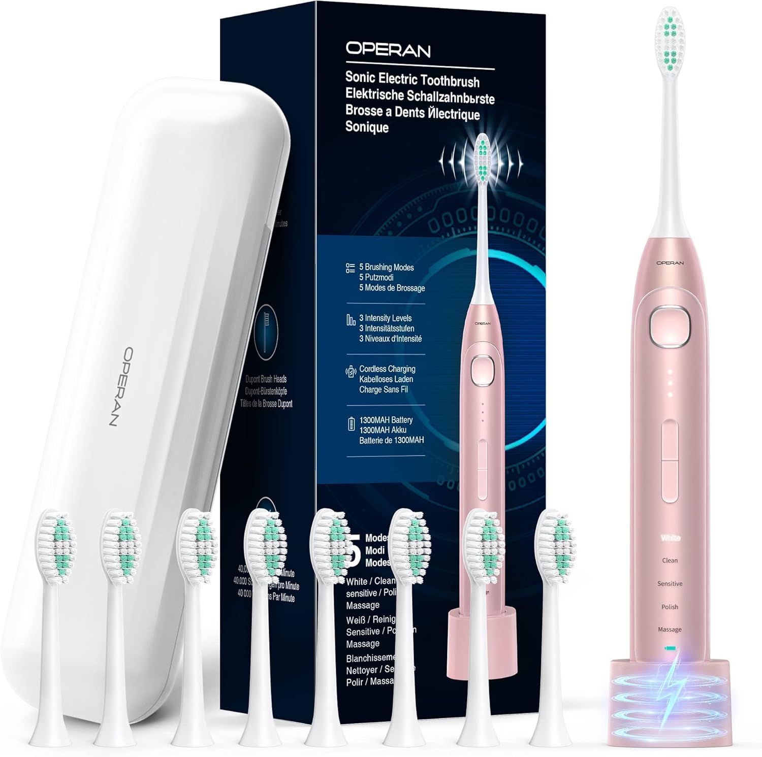 Amazon.com: Operan Electric Toothbrush for Adults and Kids Sonic ...