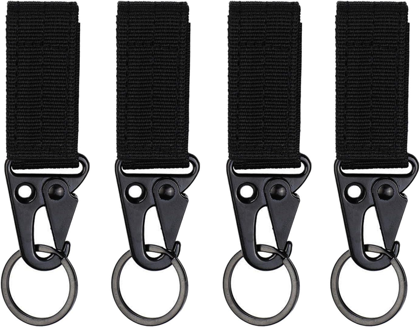 Amazon.com: Tactical Key Ring Chain Triangle Carabiners Molle Hooks ...