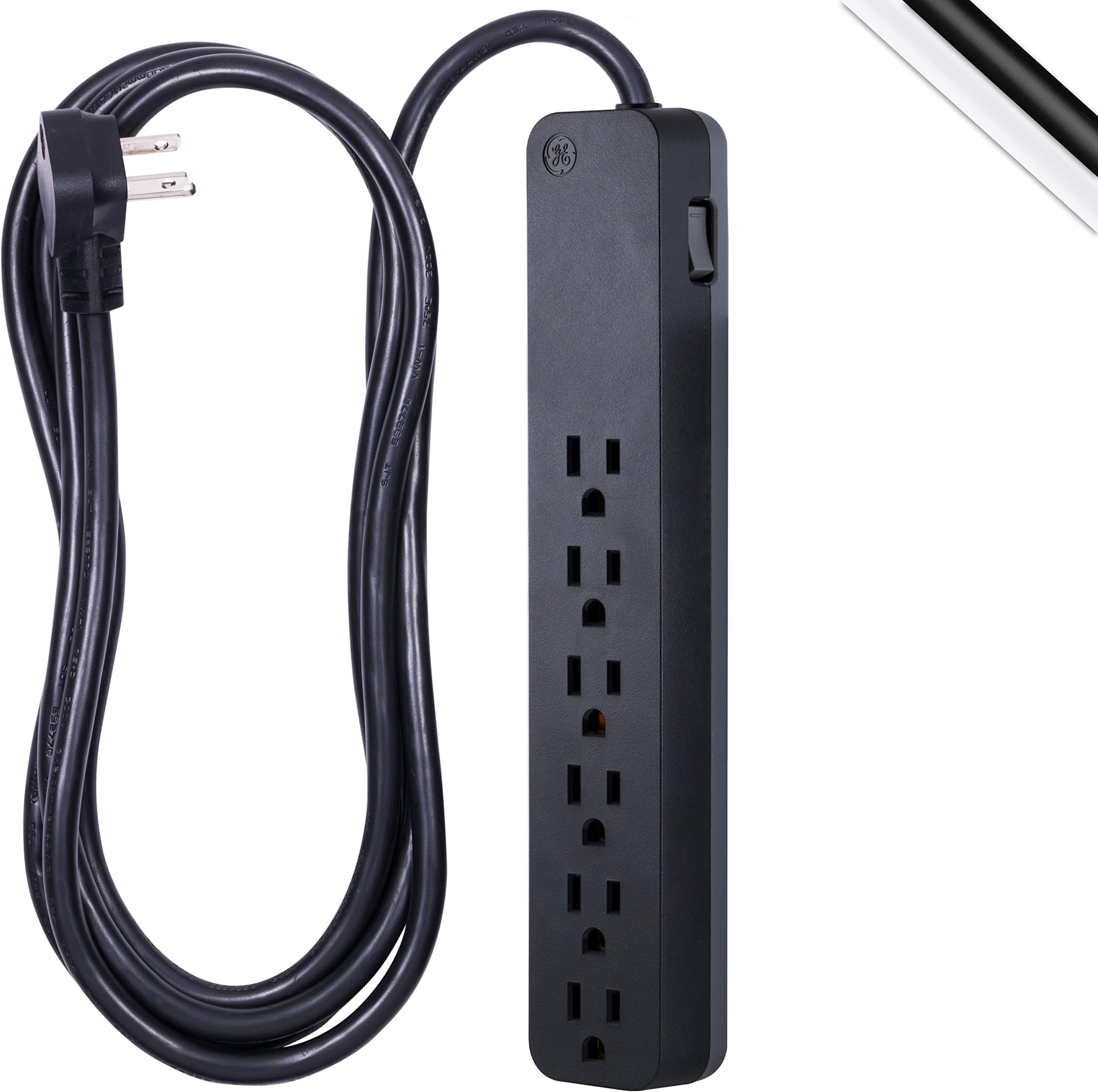 Amazon.com: GE UltraPro Adapt 9-Outlet Surge Protector, 8ft Braided ...