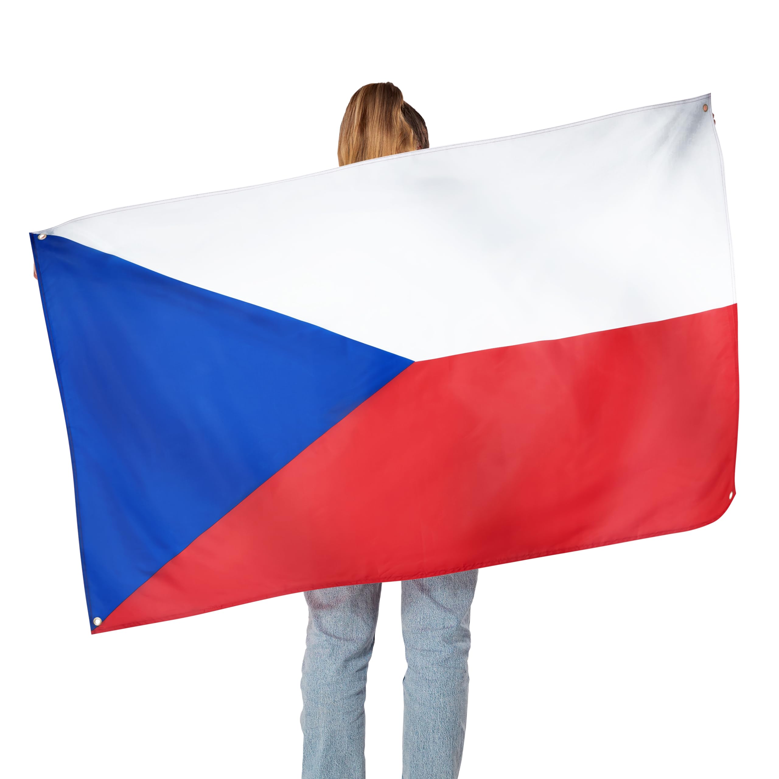 Runesol Czechia Flag, 91x152cm. 3ft x 5ft, 4 Grommets, Eyelet In Every ...