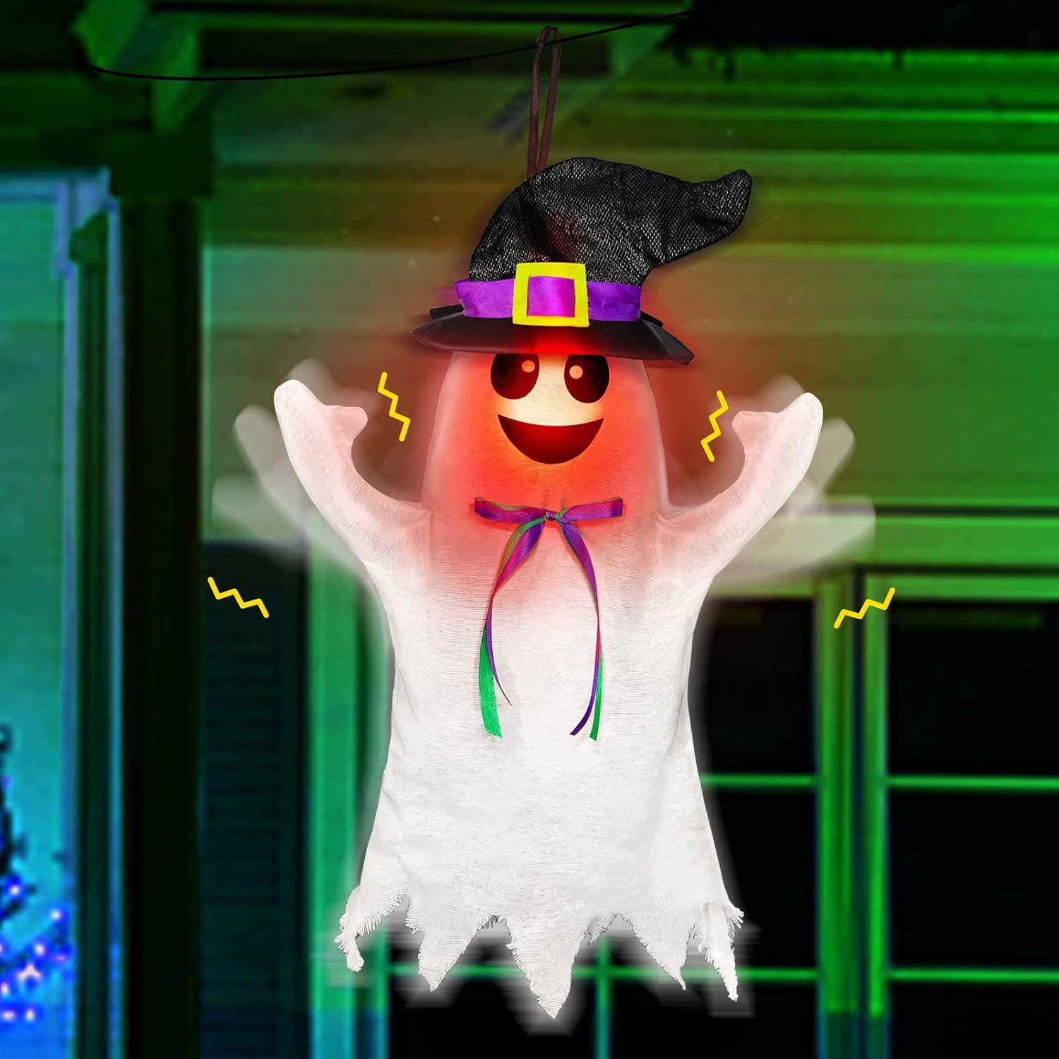 Amazon.com: [Shaking Motion] Sound-Activated Hanging Halloween ...