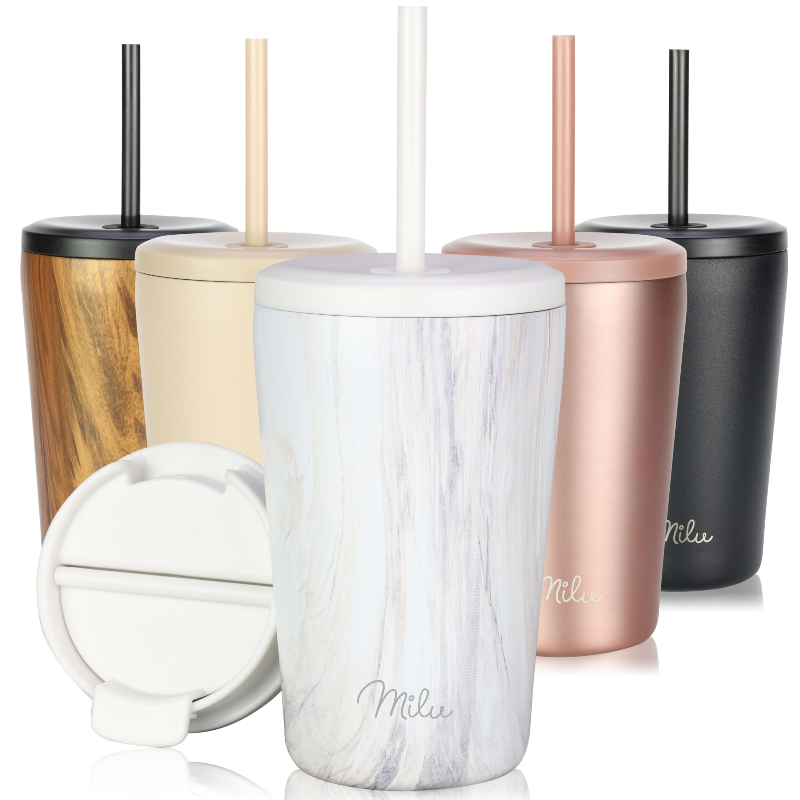 Milu Thermo Mug 400ml - 100% Leak-Proof - Stainless Steel Coffee Mug to ...