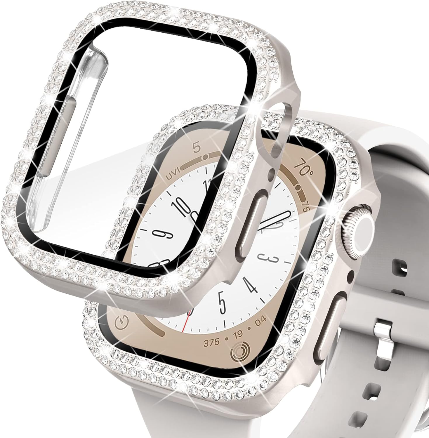 Amazon.com: KADES Compatible for Bling Apple Watch Protective Case with ...