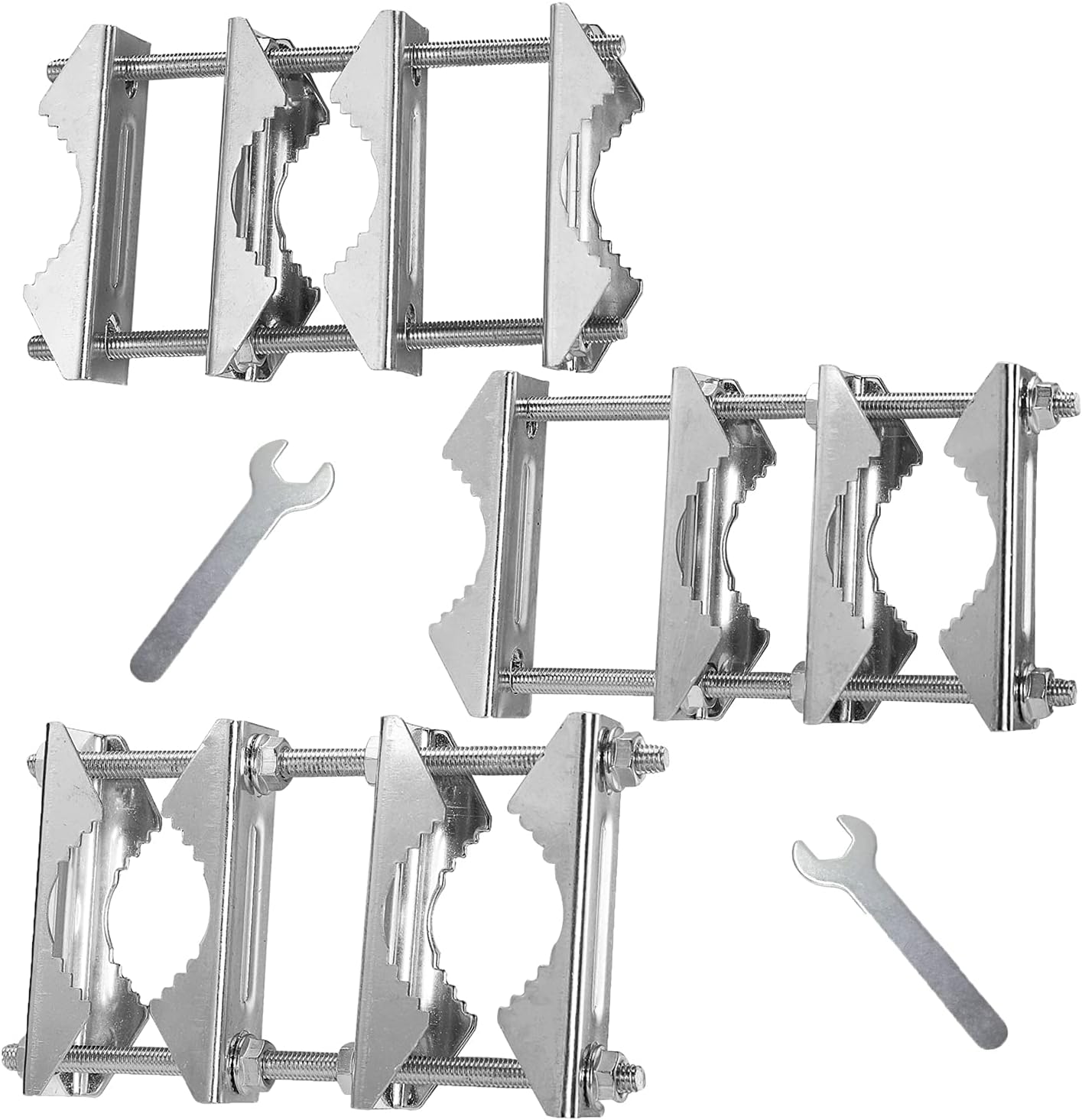 Amazon.com: Double Antenna Mast Clamp V Jaw Block with Bolts Mast to ...