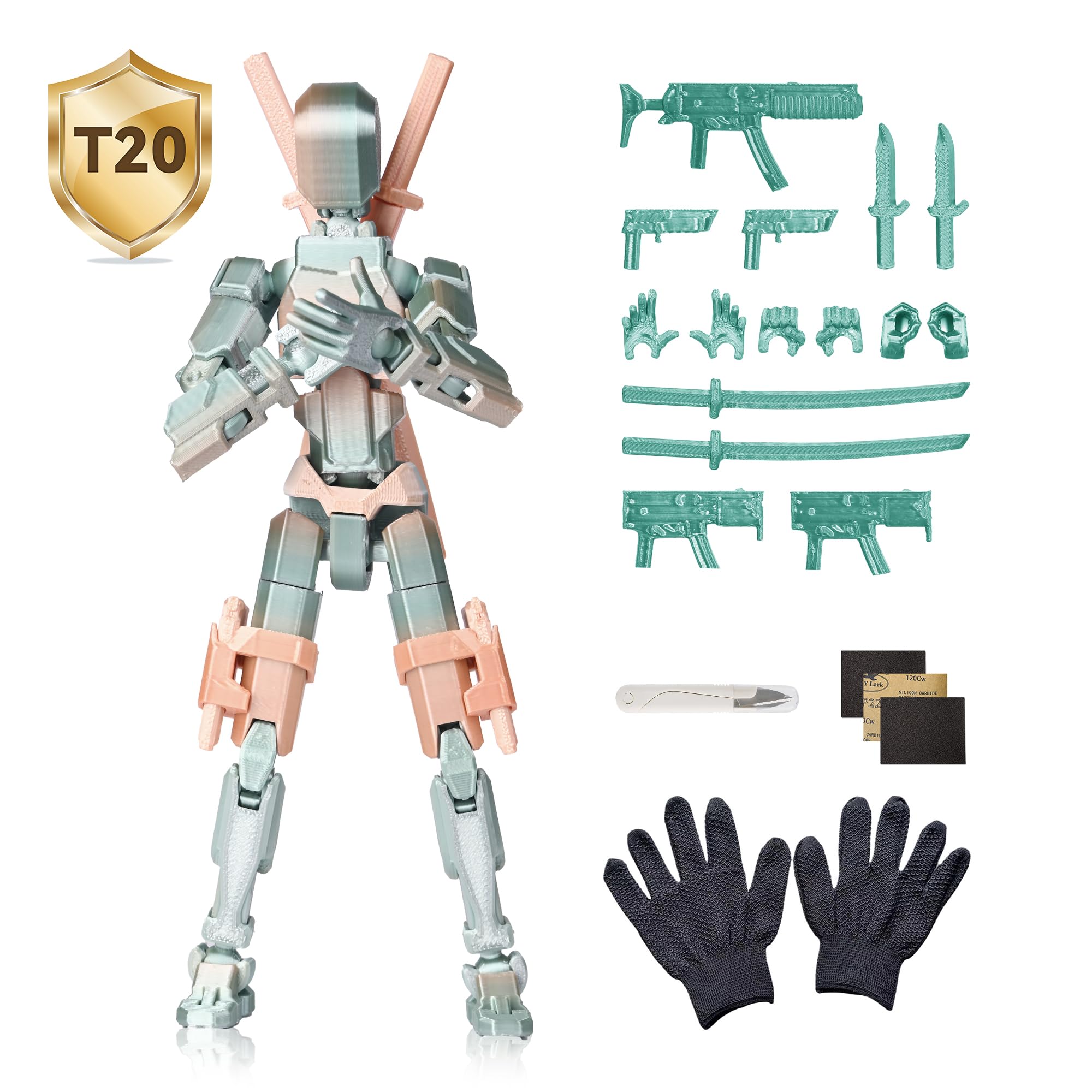 Amazon.com: LWPFSD 【Assembly Required】 Dummy 13 8in 3D Printing Lucky ...