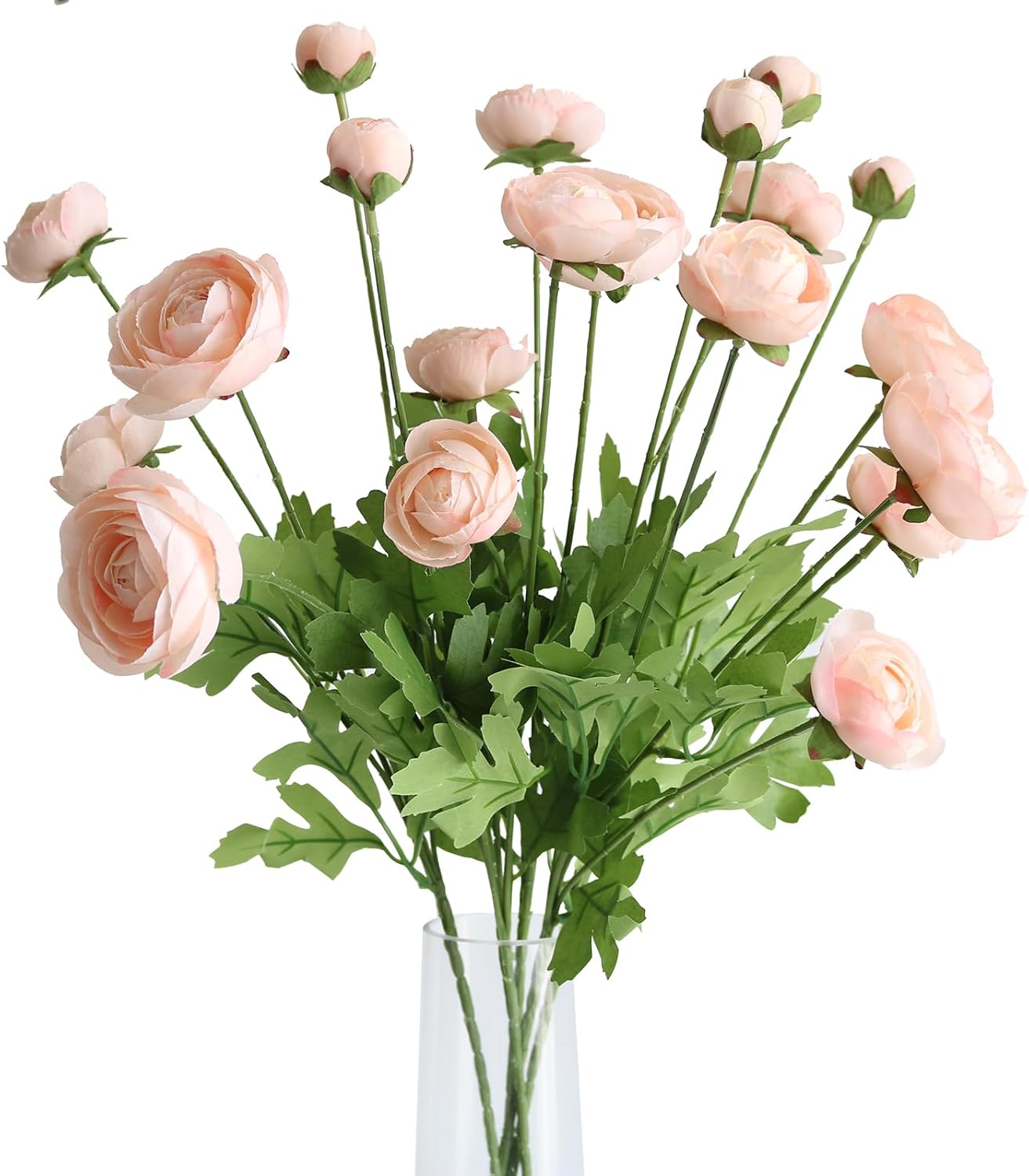 Amazon.com: 5Pcs Artificial Ranunculus Flower Silk Flowers Persian ...