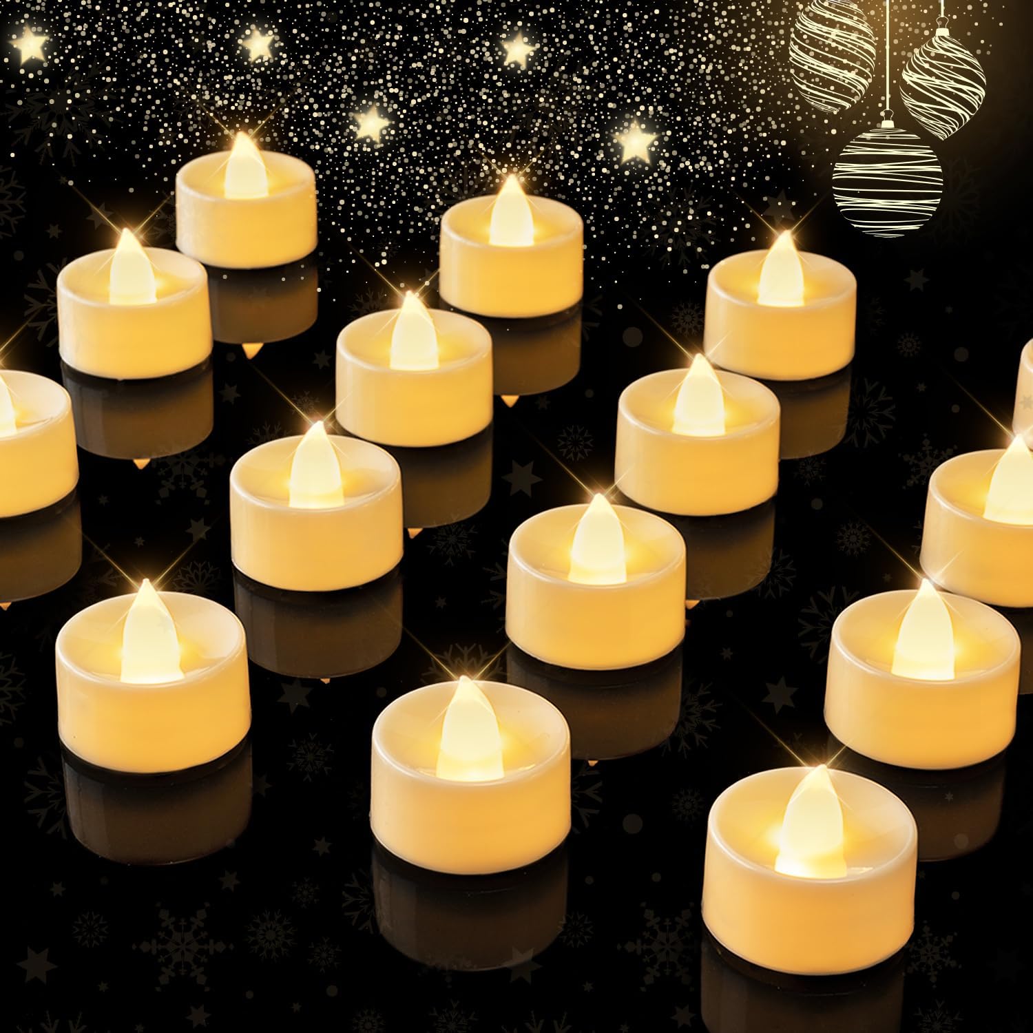 Amazon.com: BEICHI 12-Pack Timer Tea Lights Candles Battery Operated ...