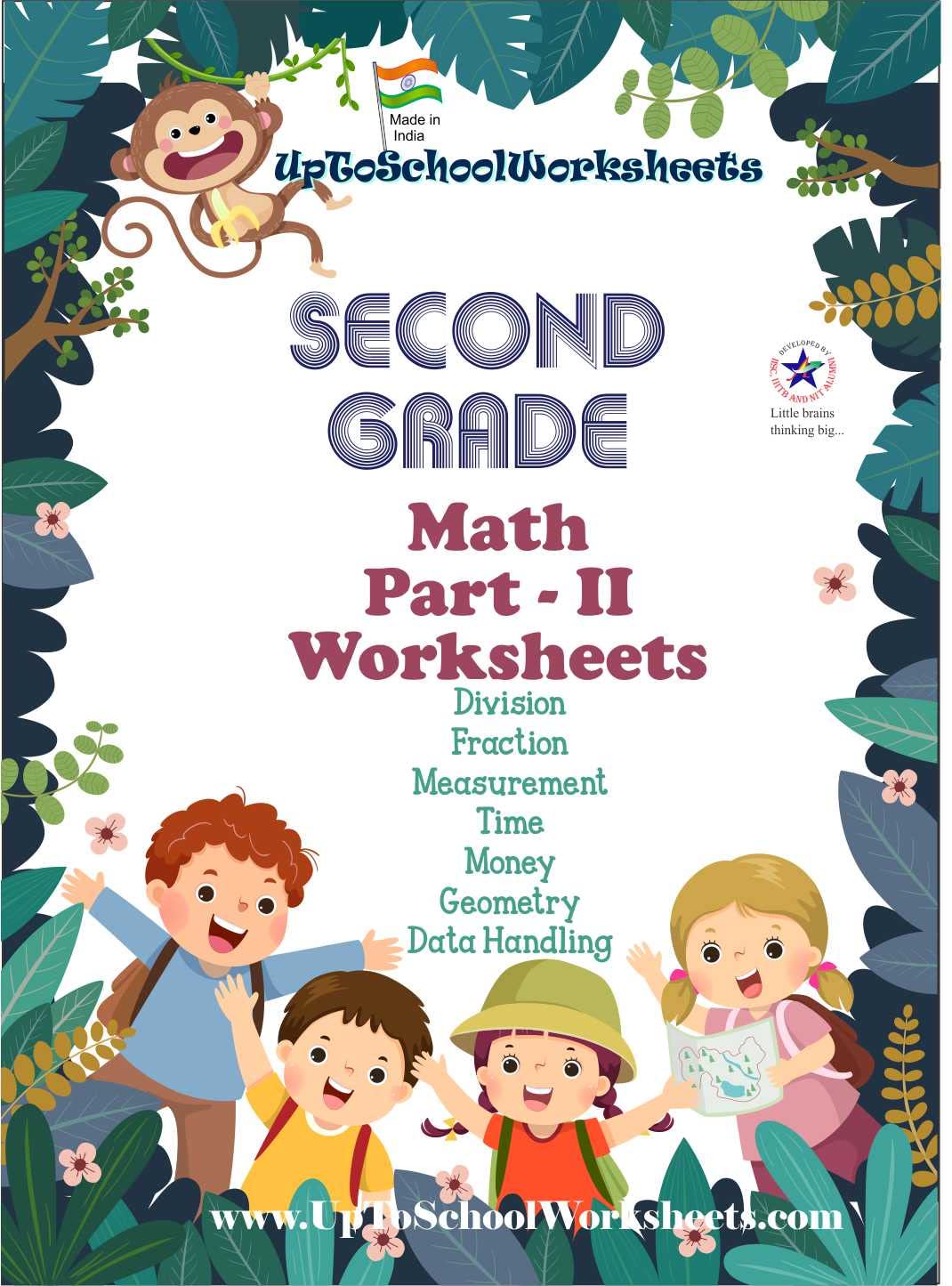 Class 2 Math Worksheets - Part 2 Workbook -CBSE/ICSE-With Answer Key ...