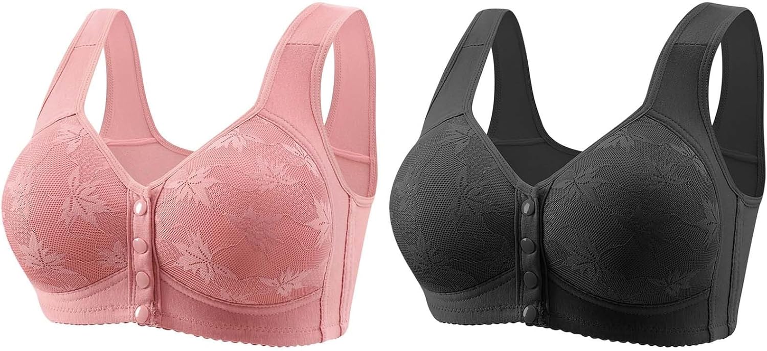 YSJZBS Daisy Bra for Women Comfortable Front Snap Closure Bras No ...