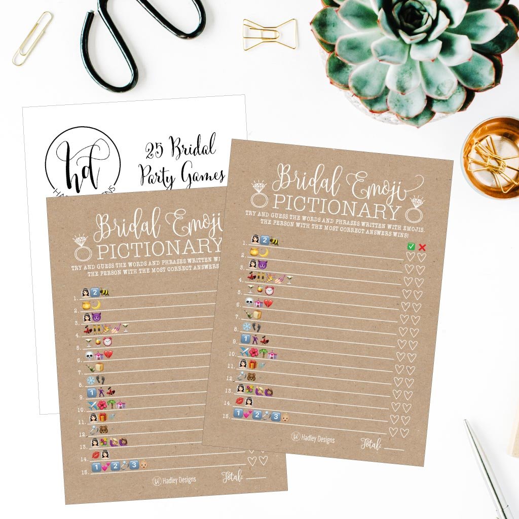 Wedding Shower Pictionary Words Free Printable Baby Shower Emoji