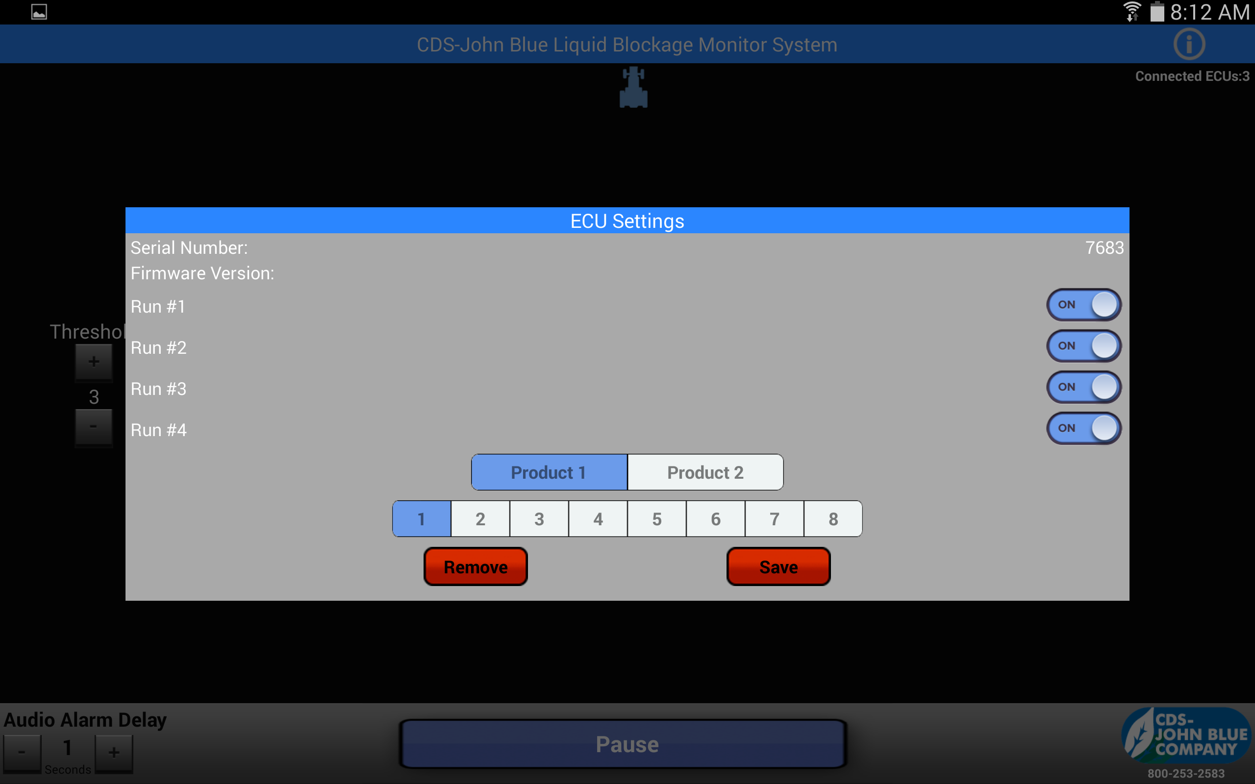 CDS John Blue Liquid Blockage Monitor - App on Amazon Appstore