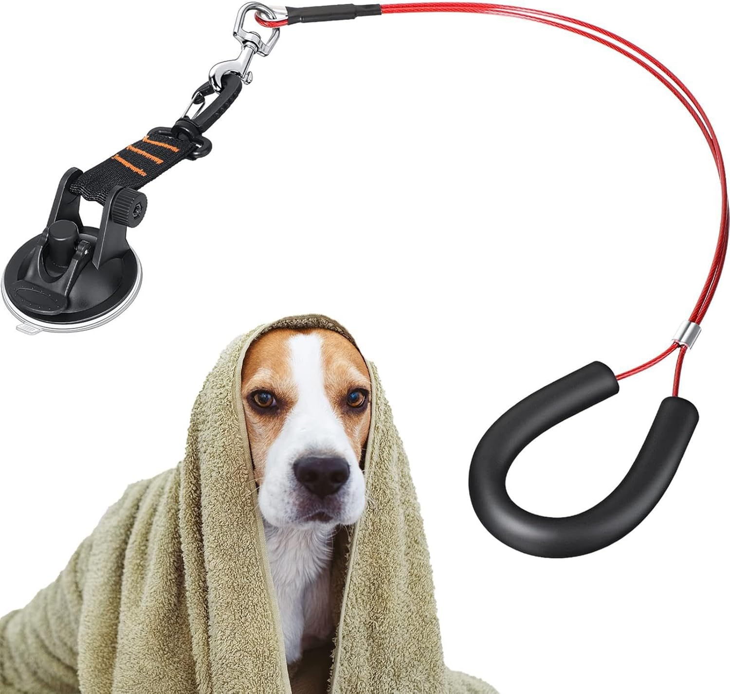 Amazon.co.jp: Bath Tether, Pet Bath Accessory with Buckle and Suction Cup, Dog Grooming Bathtub ...