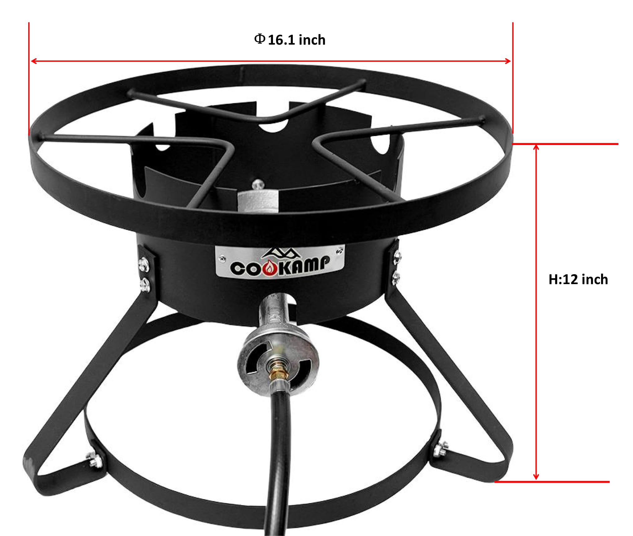 Snapklik.com : COOKAMP High Pressure Gas Burner 1-Burner Outdoor Propane Gas Cooker