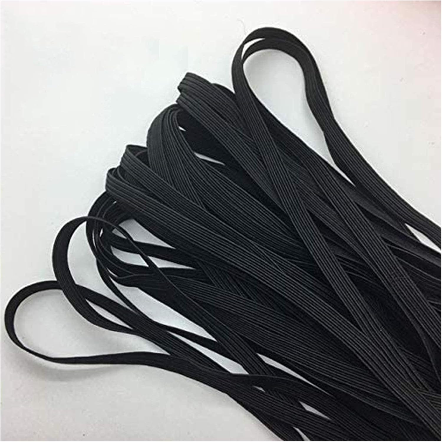 Amazon.com: 1/4 inch Black Elastic Cord 100 Yard Elastic Rope Elastic ...