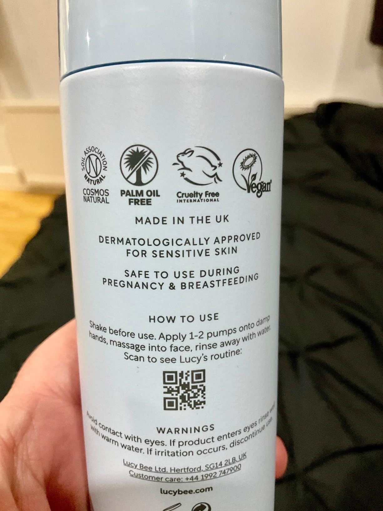 Lucy Bee Foam Face Wash for Sensitive Skin Hydrating Soothing ...