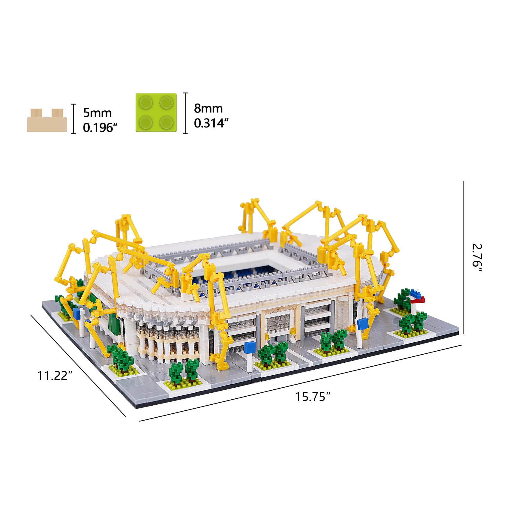 Snapklik.com : Geniteen Micro Mini Blocks, Football Stadium Series ...