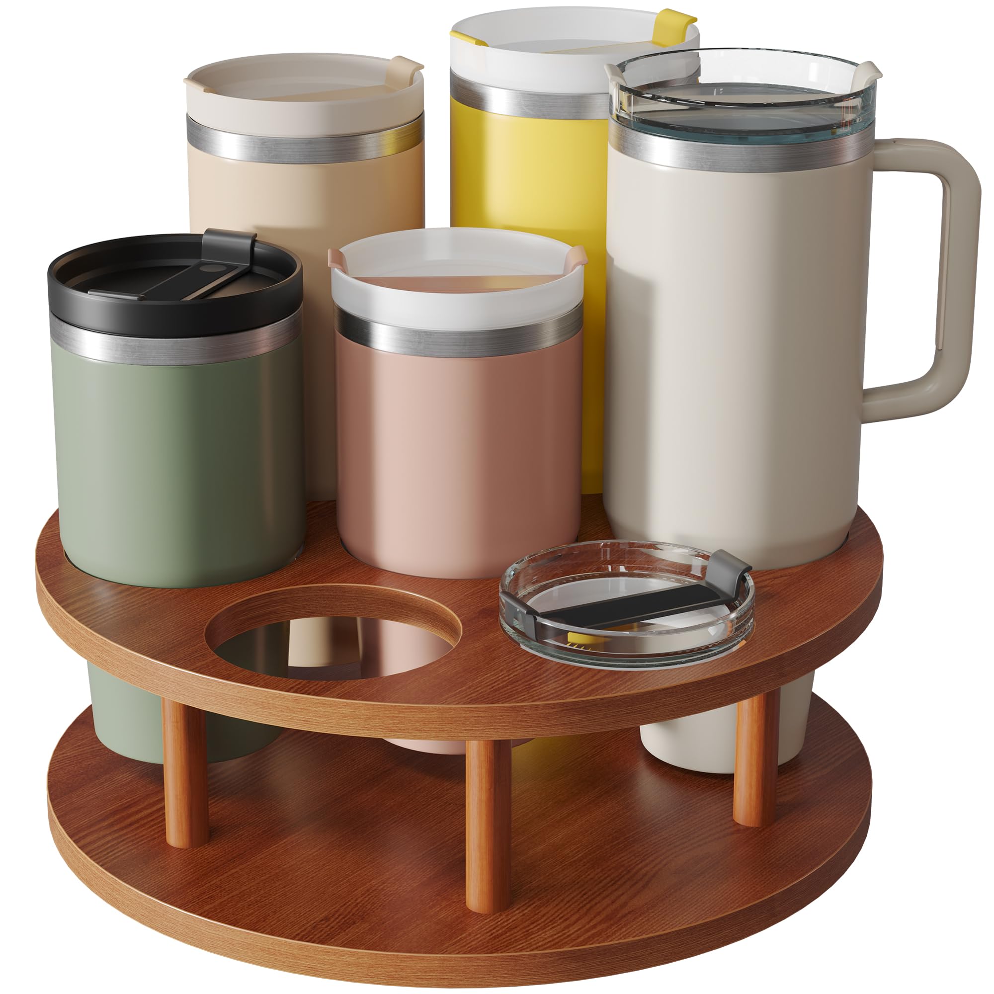 Amazon.com - NETEL Stanley Cup Organizer Rotatable Tumbler Organizer 7 ...