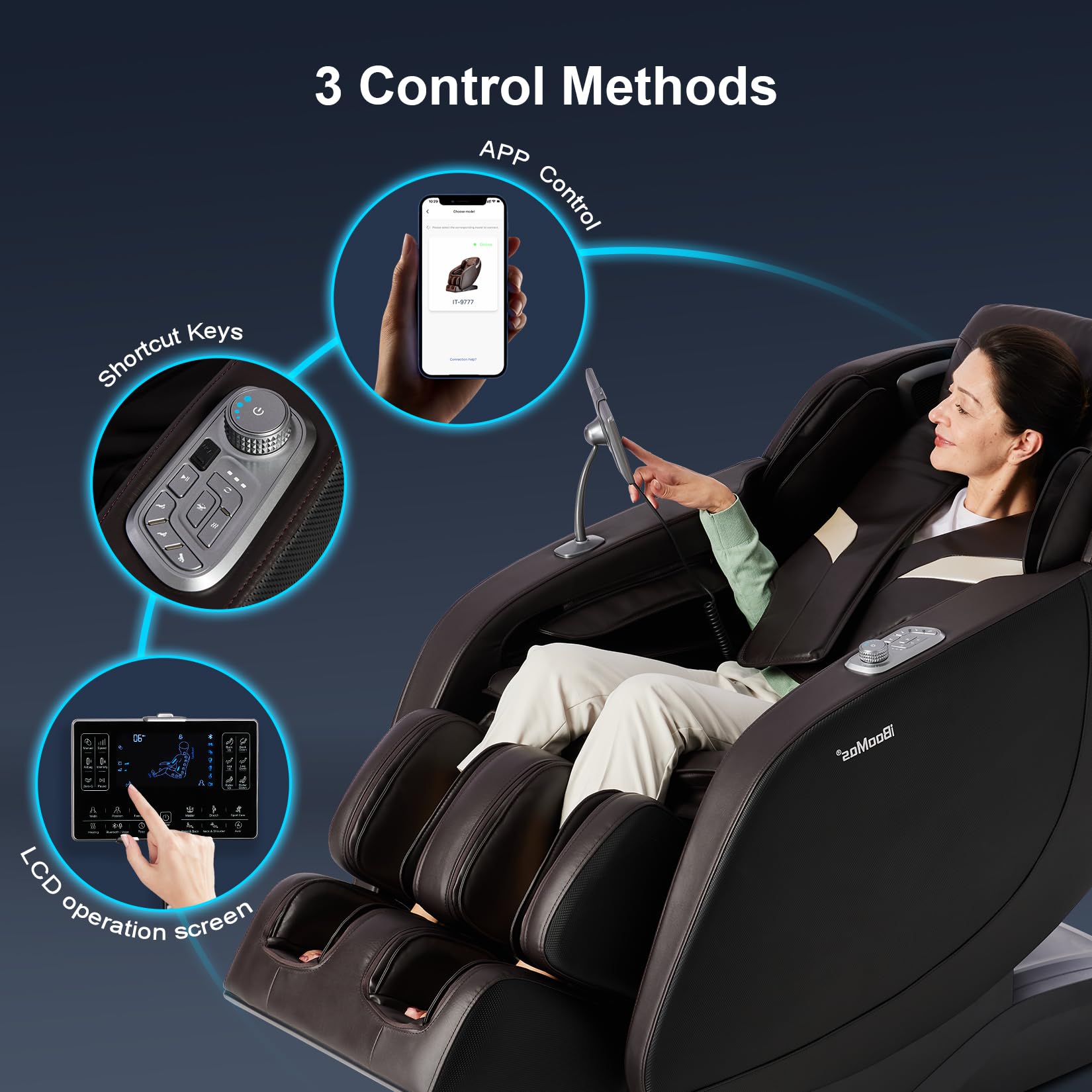 Intelligent AI Massage Chair Recliner, Zero Gravity With, 47% OFF