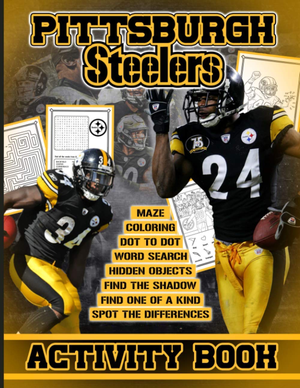 Pittsburgh Steelers Activity Book Unofficial Spot Differences Hidden ...