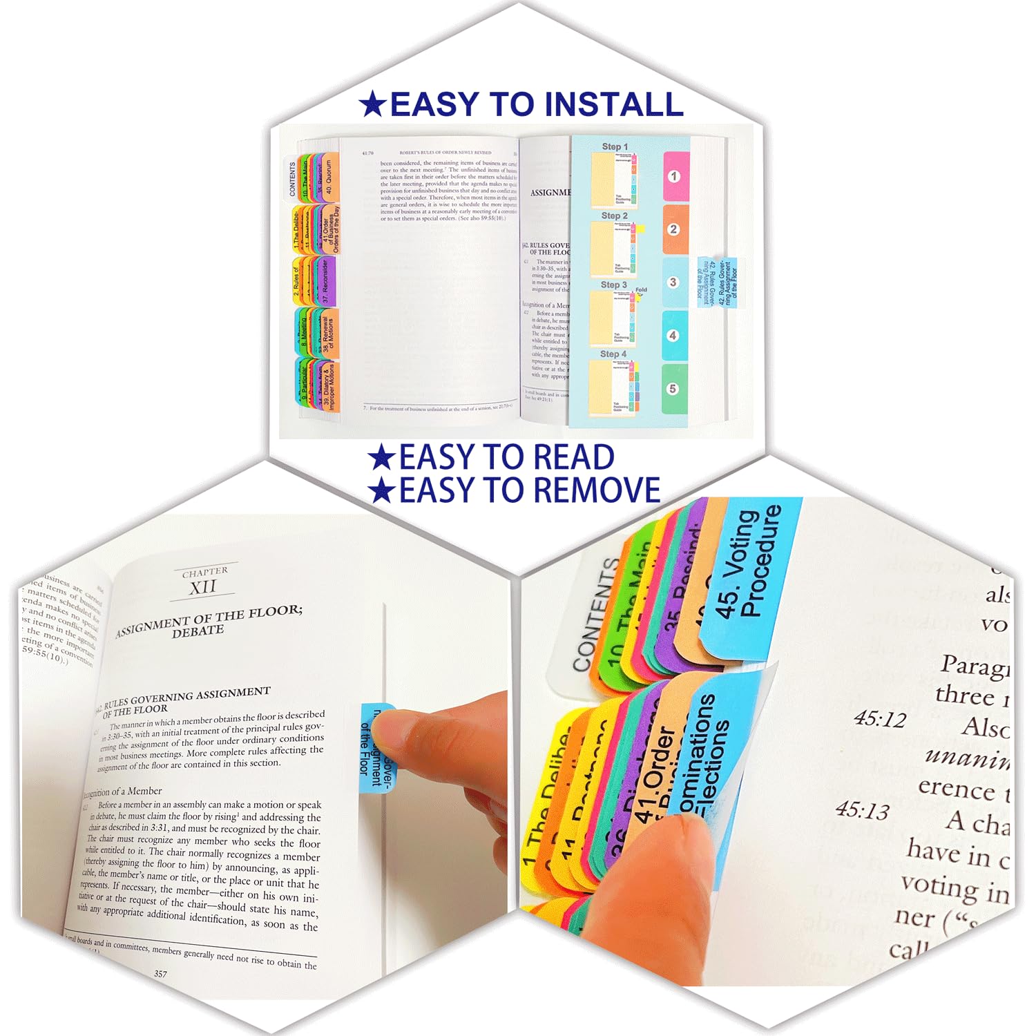 Snapklik.com : Index Tabs For Roberts Rules Of Order Newly Revised ...