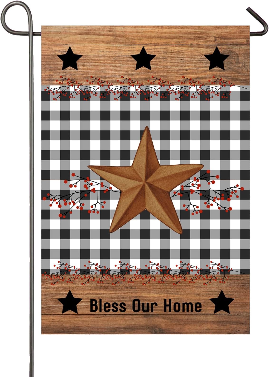 Amazon.com : Bless Our Home Garden Flag 12×18 Inch Small Vertical ...