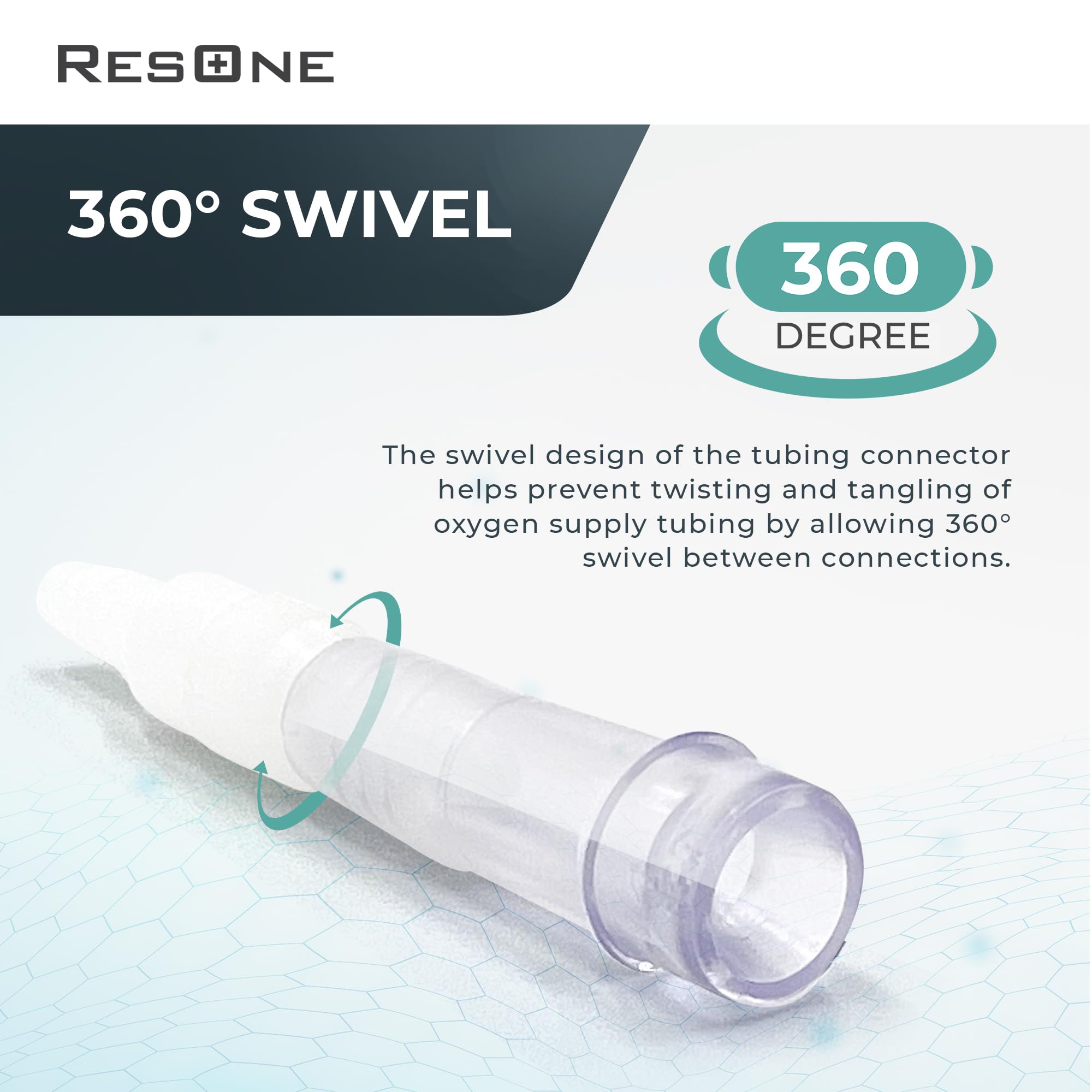 Snapklik.com : ResOne Oxygen Tubing Swivel Connectors 10-Pack, Cannula ...