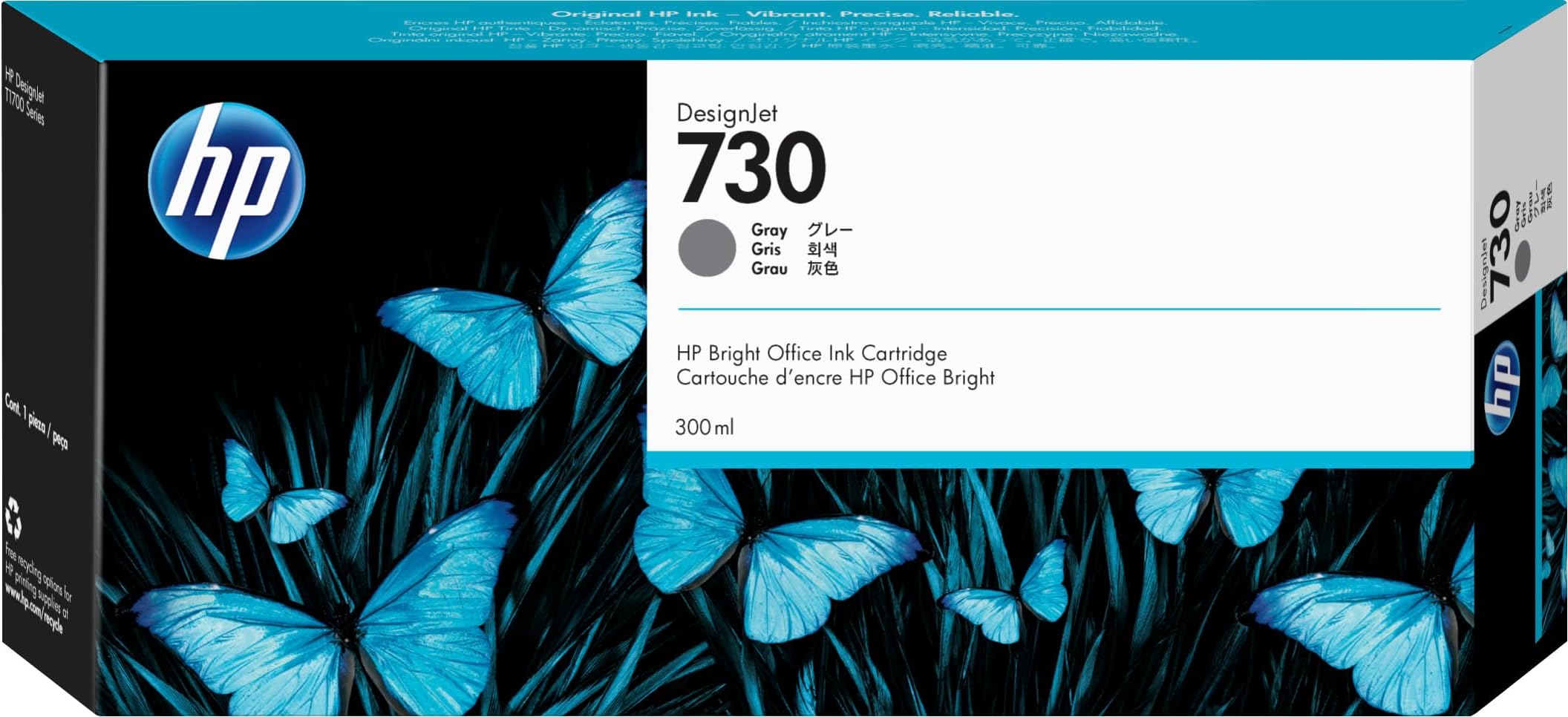 Amazon.com: HP 730 300-ML Gray Ink Cartridge : Office Products