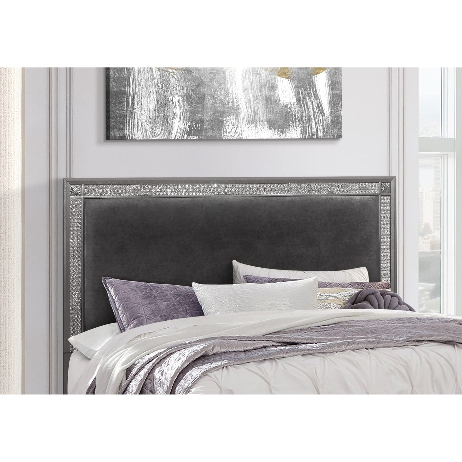Global Furniture USA Stella Grey Full Bed