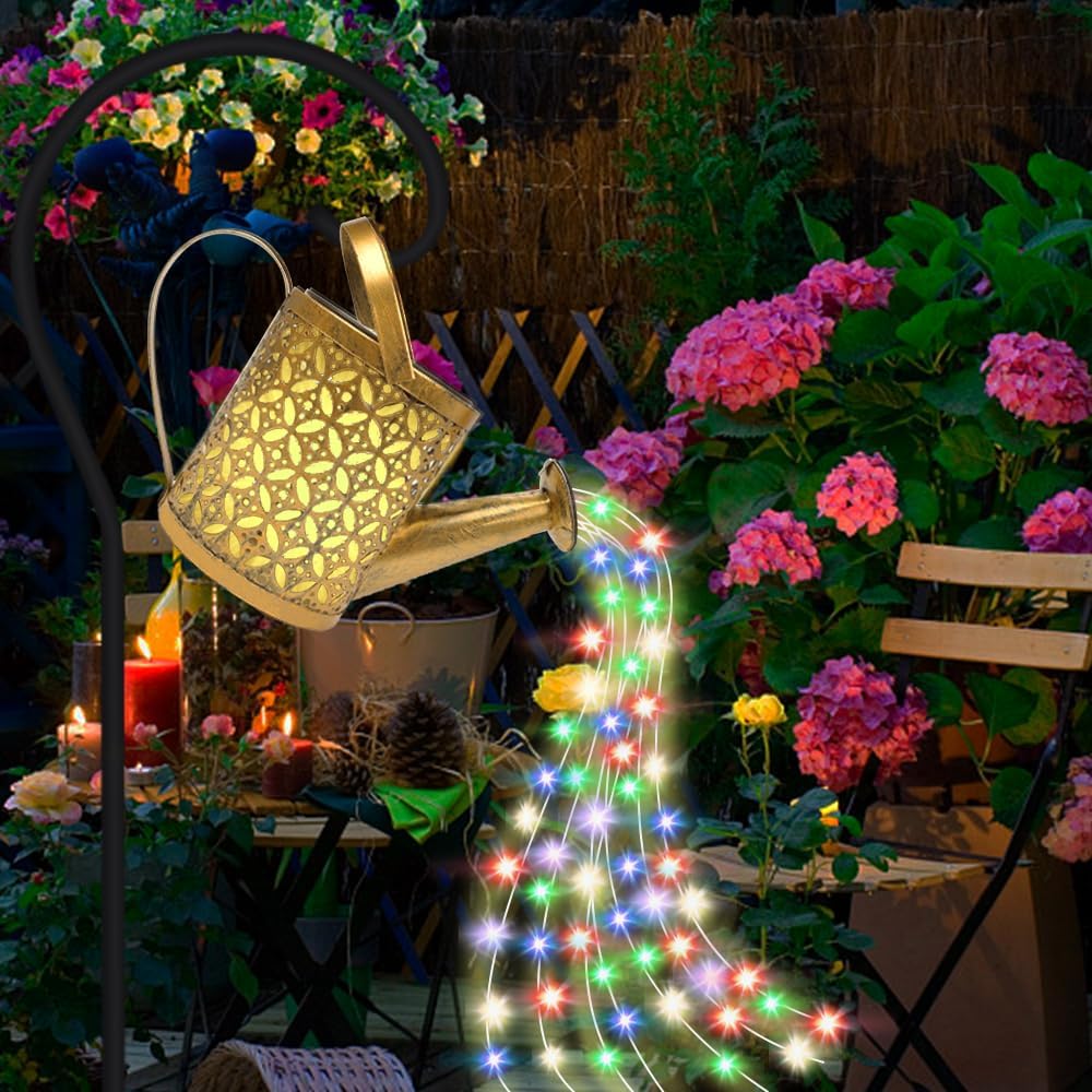 NUSKON Regadera con Luz Solar, Regadera con Luz Solar para Exterior ...