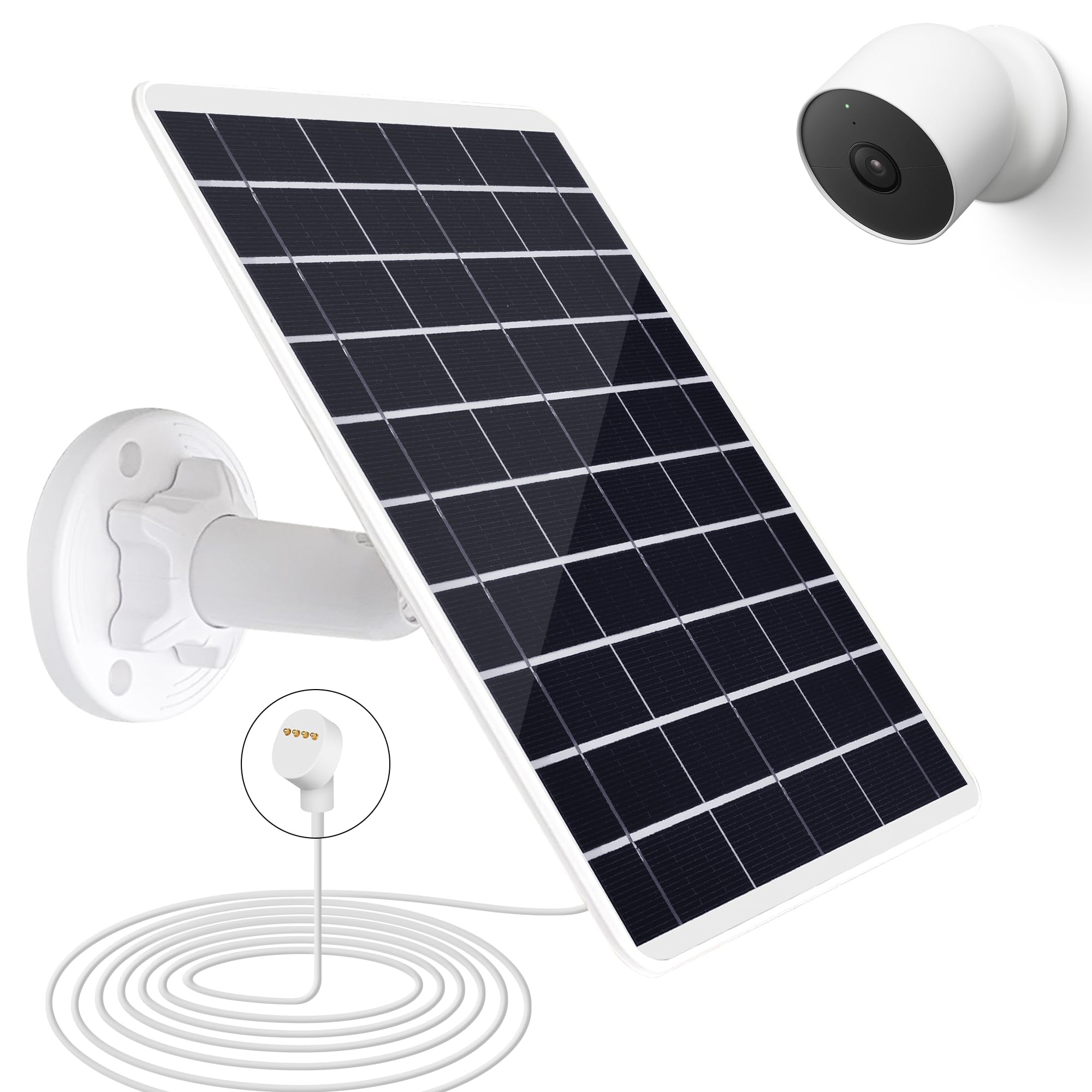 Amazon.com : 8W Solar Panel Compatible with Google Nest Camera Outdoor ...