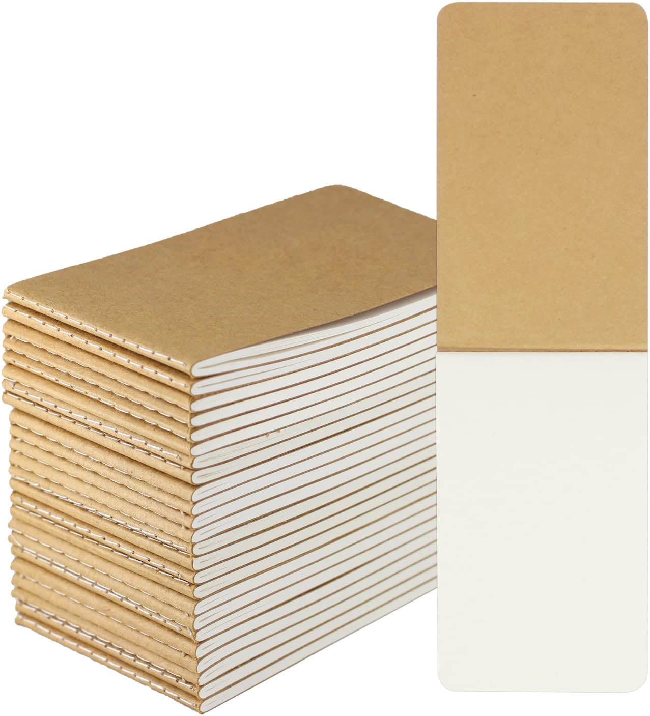 ZMCYN 24 Pack Mini Pocket Notebook 3x5 Inch, Kraft Paper Mini Blank ...