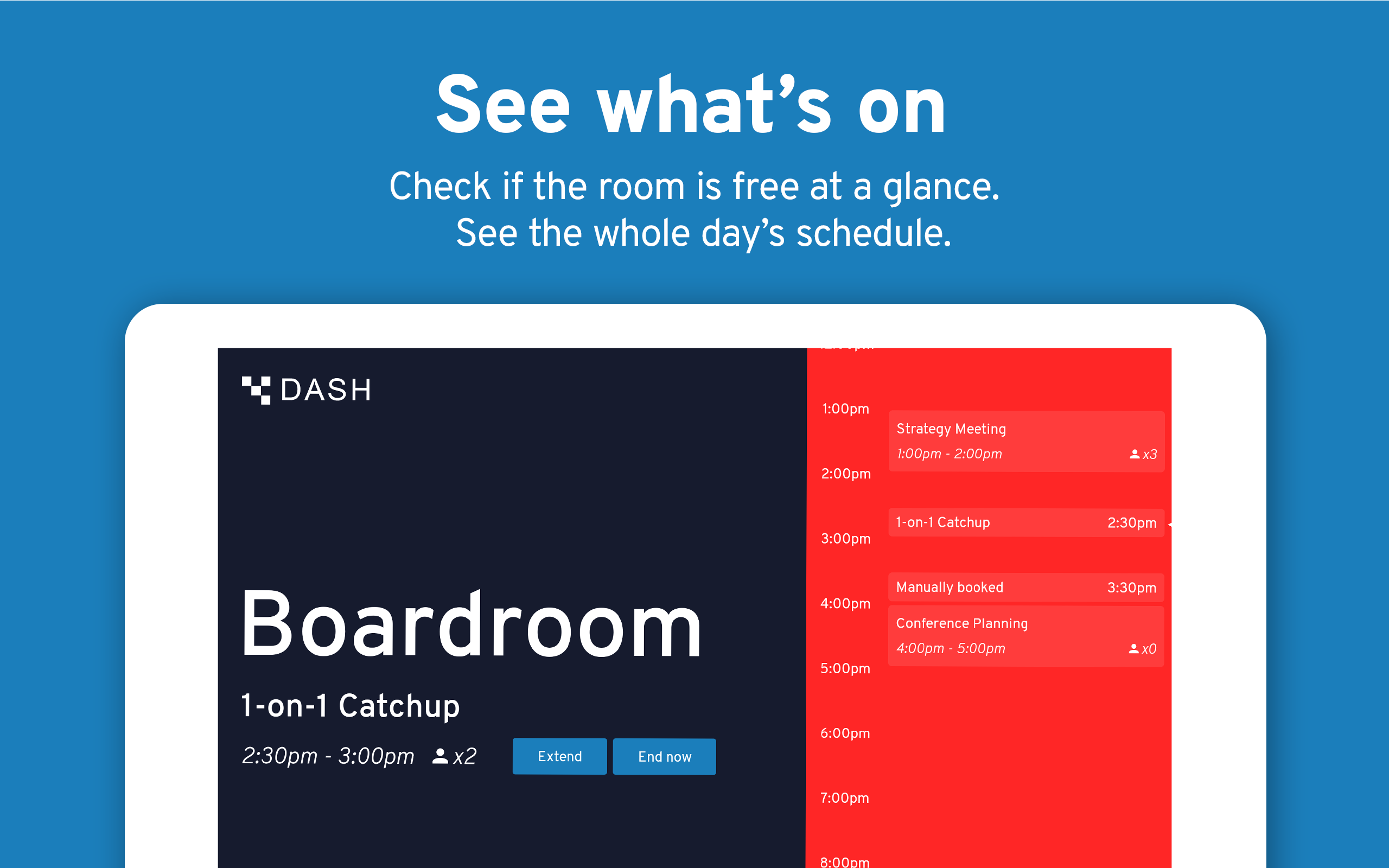Dash - Meeting room display - App on Amazon Appstore