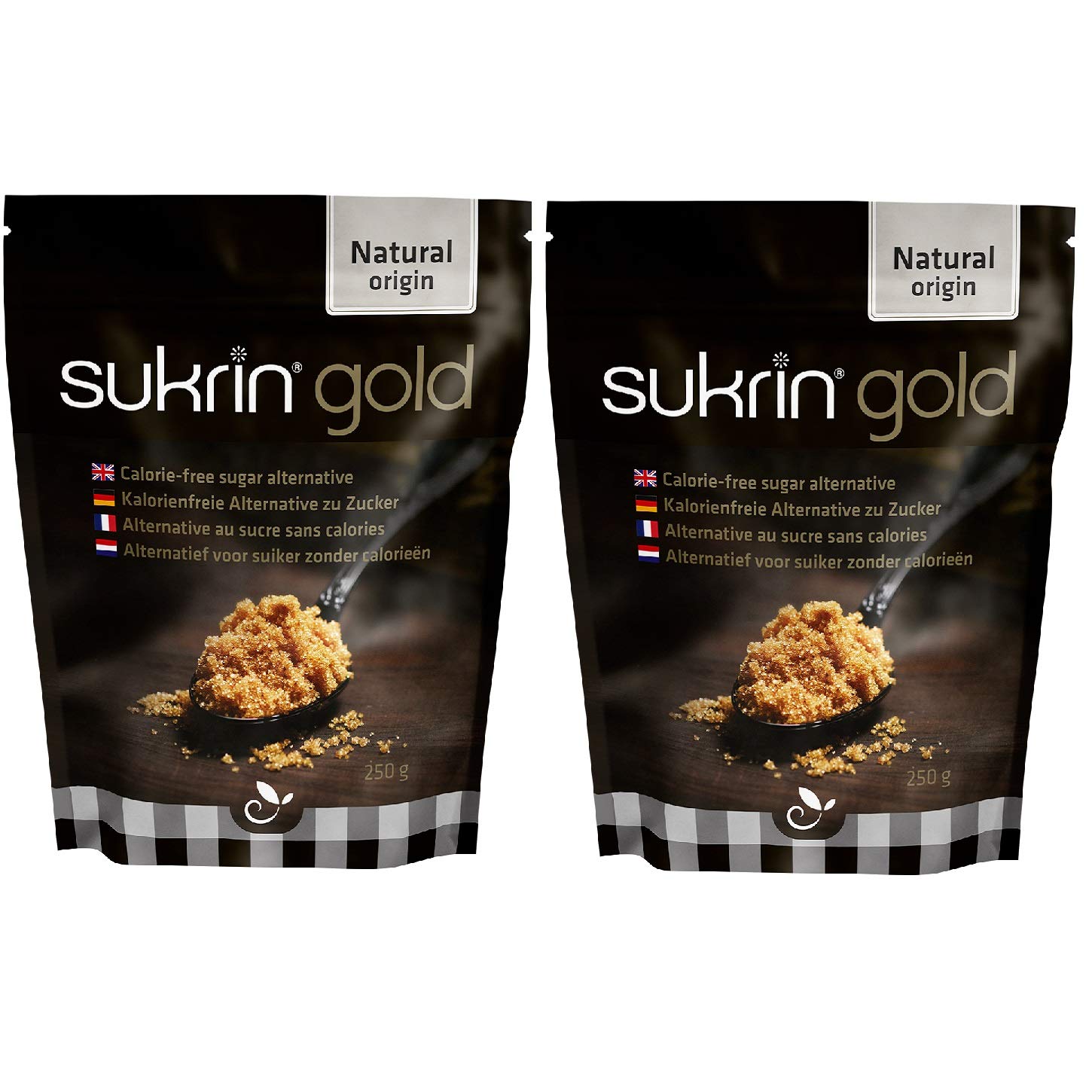 Sukrin Gold All Natural Brown Sugar Alternative 250g Twin Pack : Amazon ...