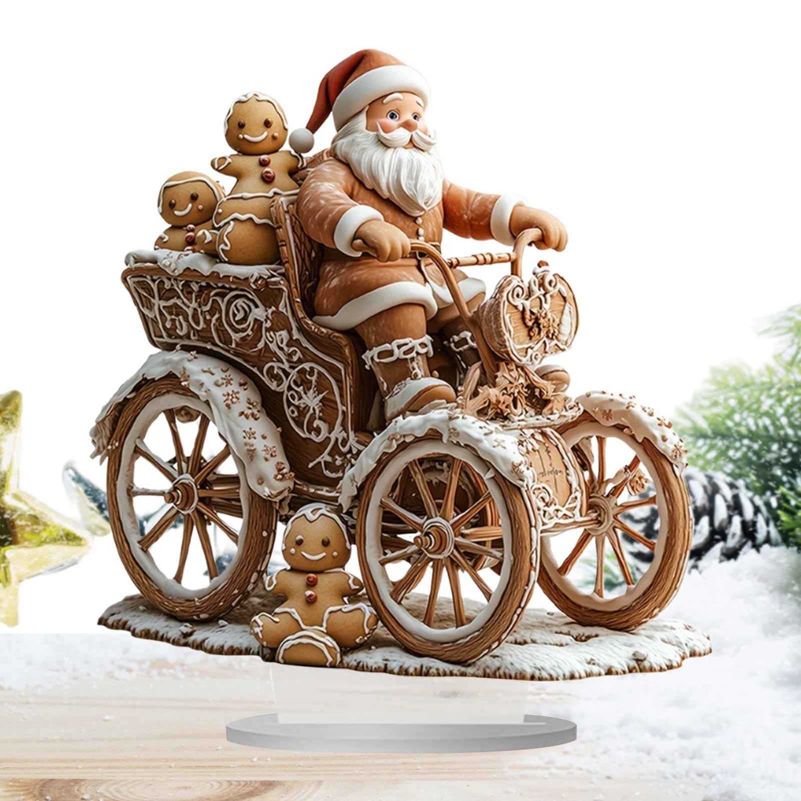 Amazon.com: Huvqianu Santa Gingerbread Man Design Charismas Decoration ...