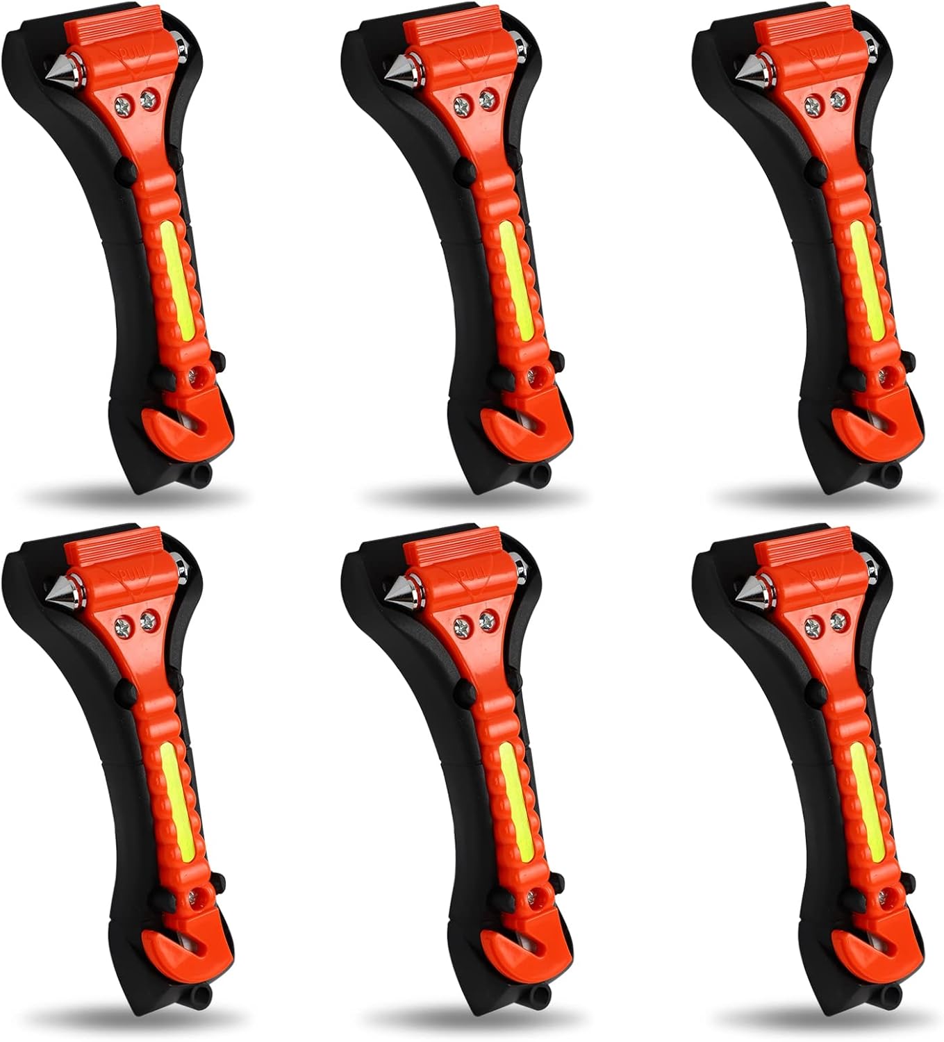 MorTime 6 Pack Car Safety Hammer Window Breaker, Car Emergency Escape ...
