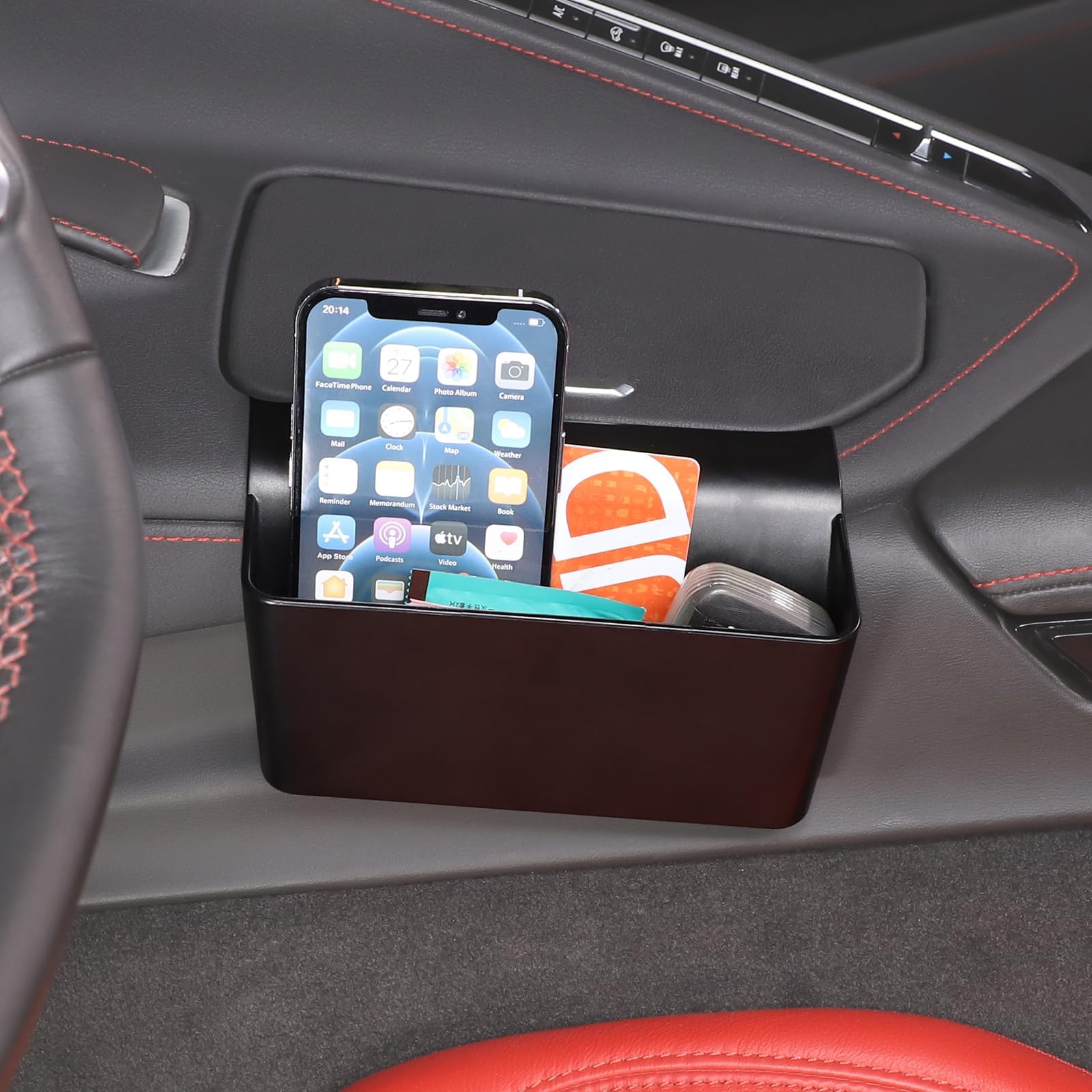 Amazon.com: TOYCIDFG Car Center Console Organizer Tray for Corvette C8 ...