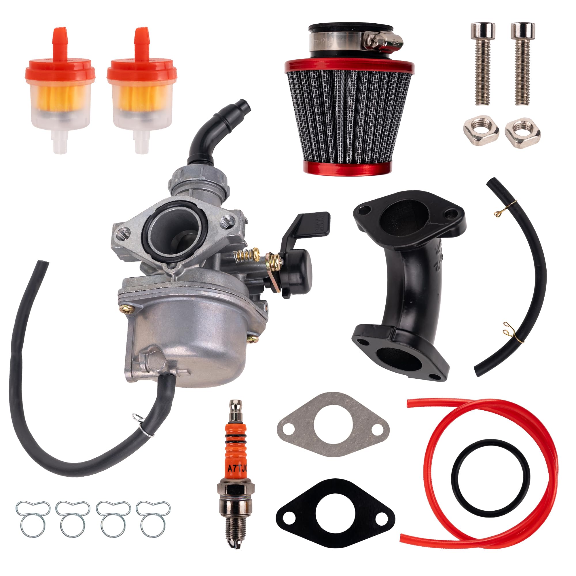 Amazon.com: BlueStars PZ22 Carburetor Kit - for 70cc 110cc 125cc SSR ...