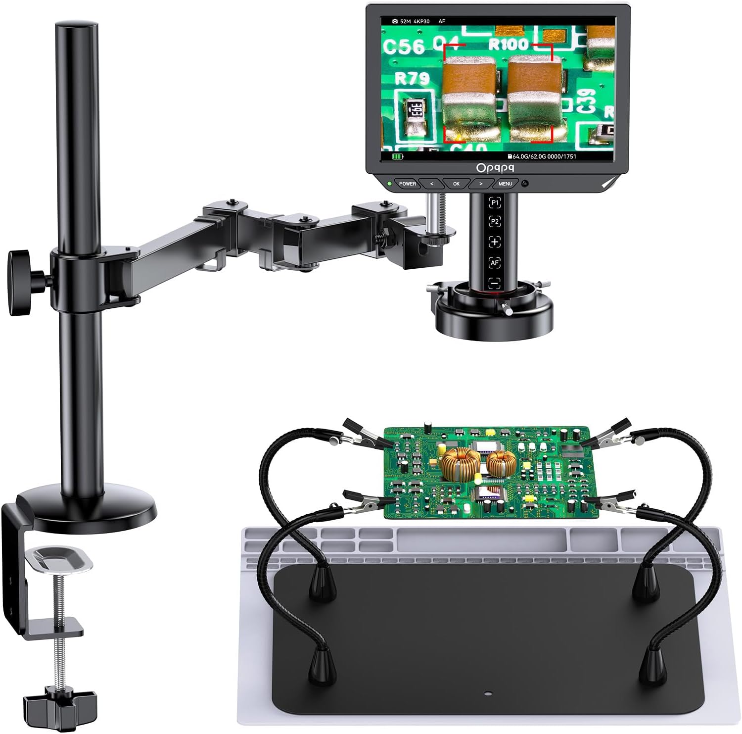 Amazon.com : TOMLOV Autofocus 4K Digital Microscope, 8" TM4K-AF Flex ...