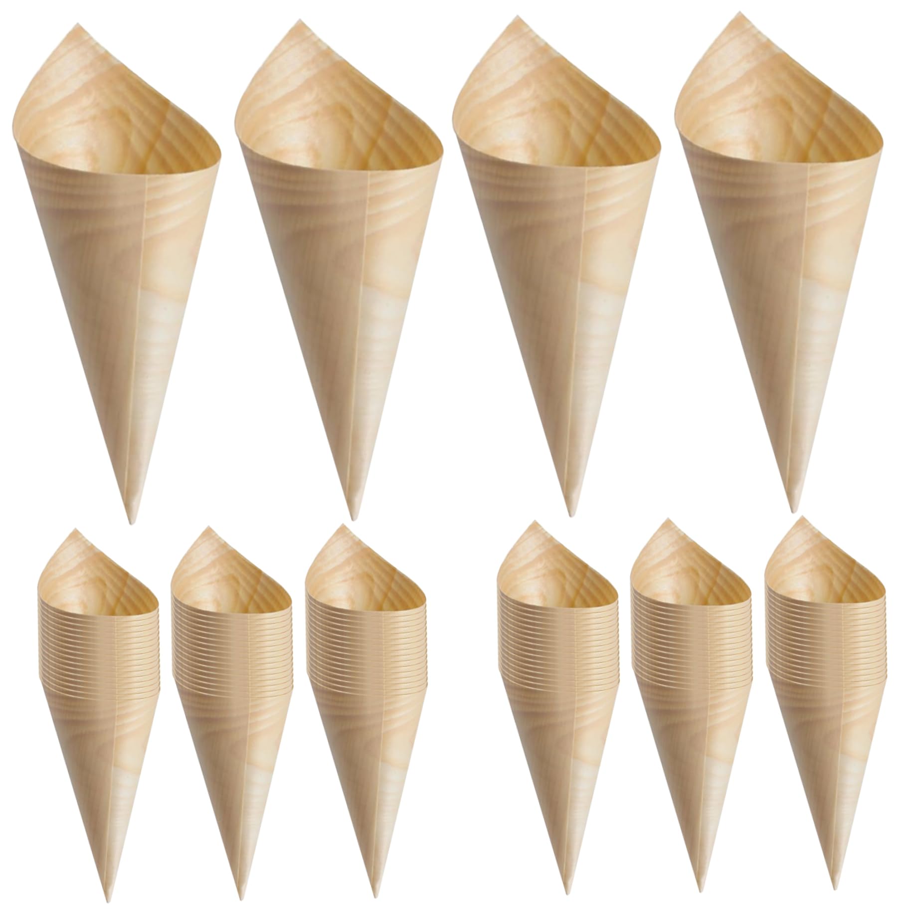 Snapklik.com : Mini Ice Cream Cones, Charcuterie Cones, 100PCS 7.1 Inch ...