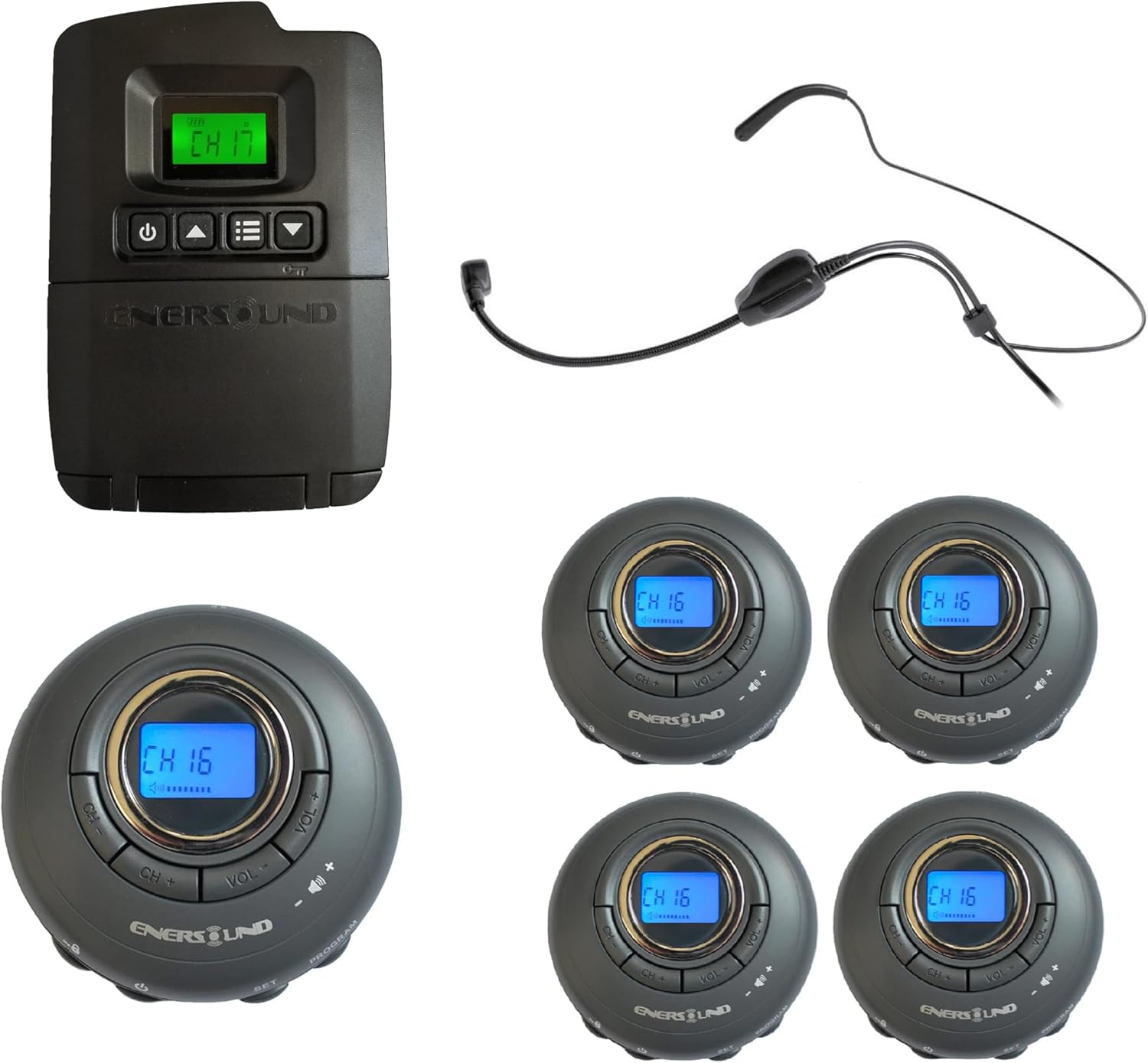 Amazon.com: Enersound 5-Person Portable Interpretation Tour Guide ...