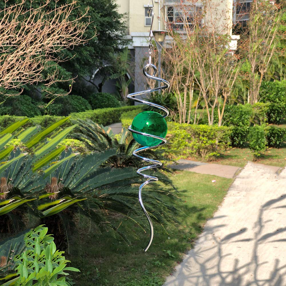 Snapklik.com : FONMY Gazing Ball Spiral Tail Wind Spinner Stabilizer