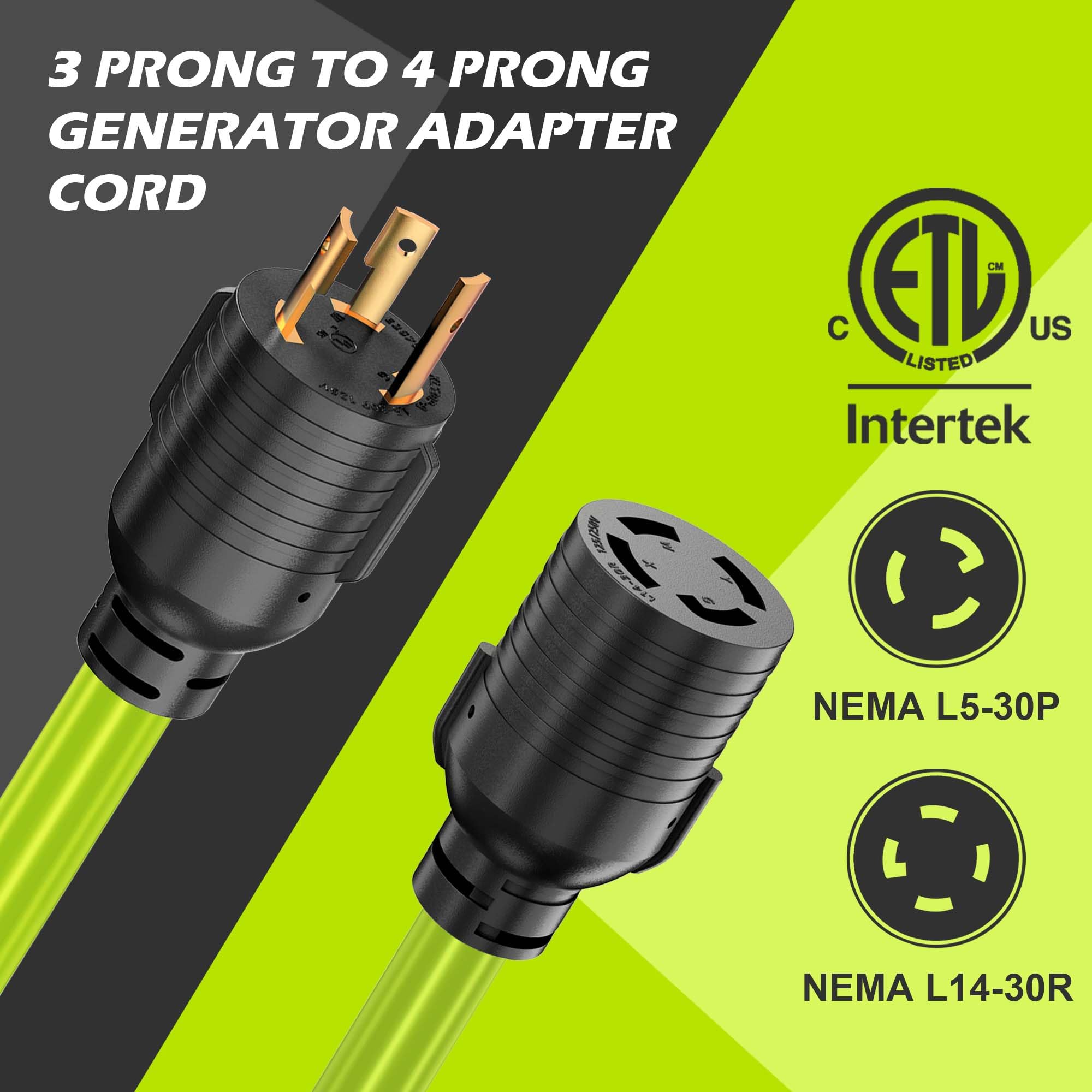 Snapklik.com : CircleRiver 4 Prong To 3 Prong Generator Transfer Switch ...