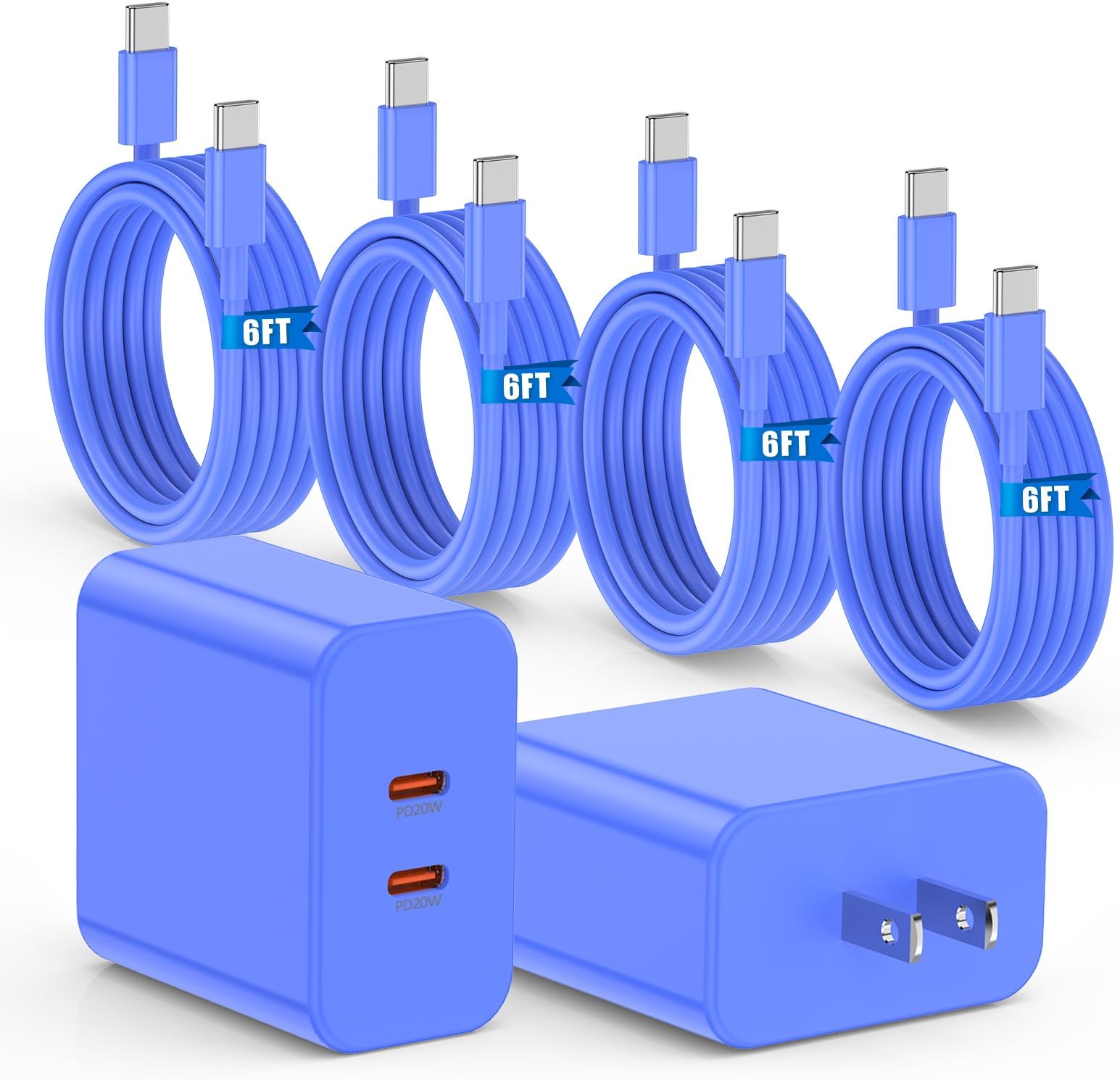 Amazon.com: X-EDITION USB Wall Charger, 4-Pack 2.1A Dual Port USB Cube ...