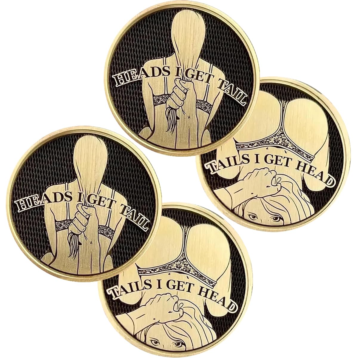 Amazon.com: Funny Heads and Tails Coins, Heads I Get Tail - Tails I Get ...