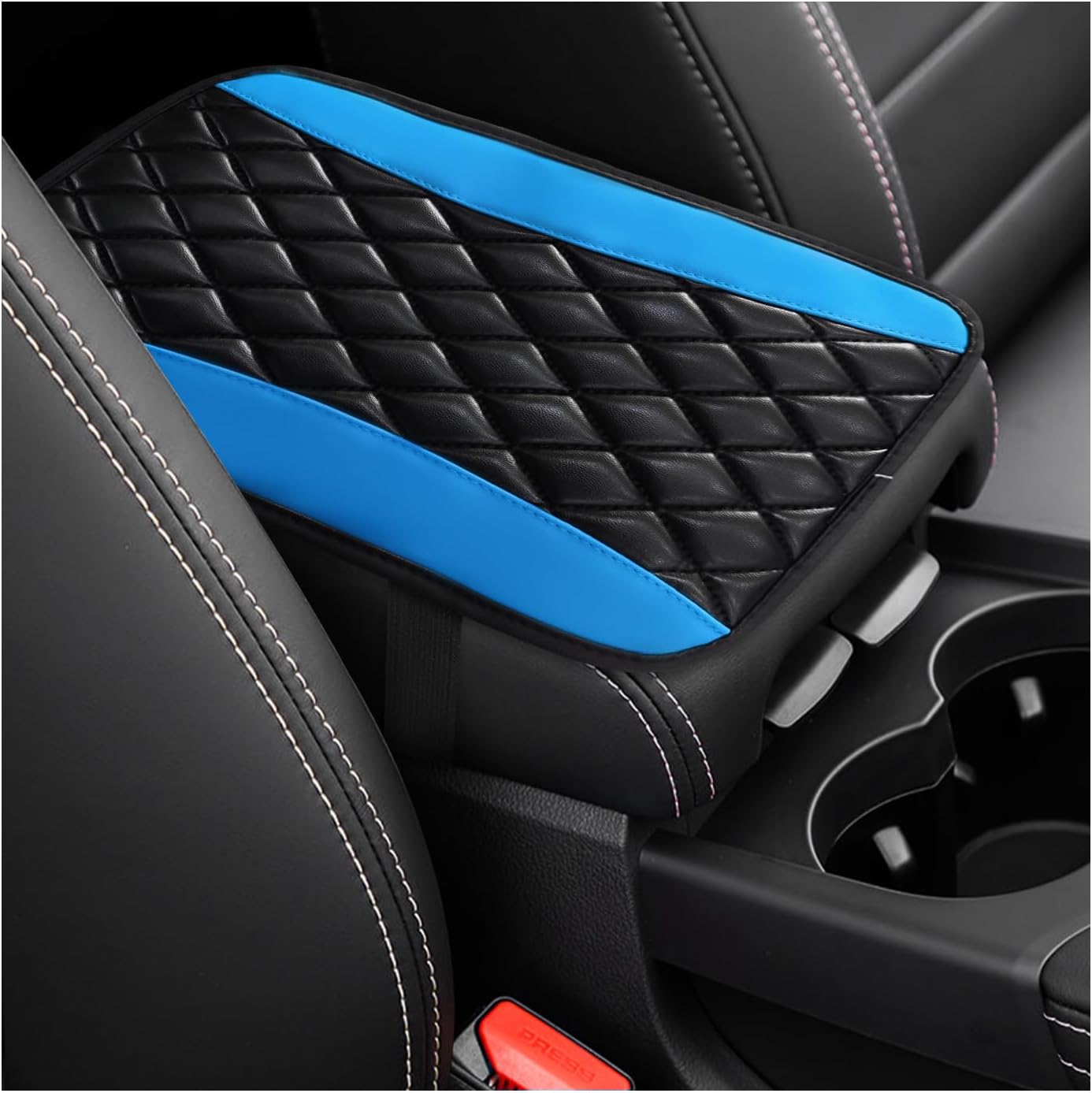 Amazon.com: Dickno Car Center Console Cushion Pad, Universal Leather ...