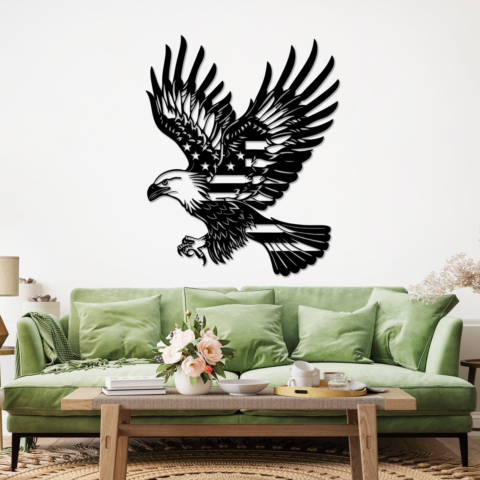 Amazon.com: American Eagle Metal Wall Art, Bald Eagle Metal Wall Art ...