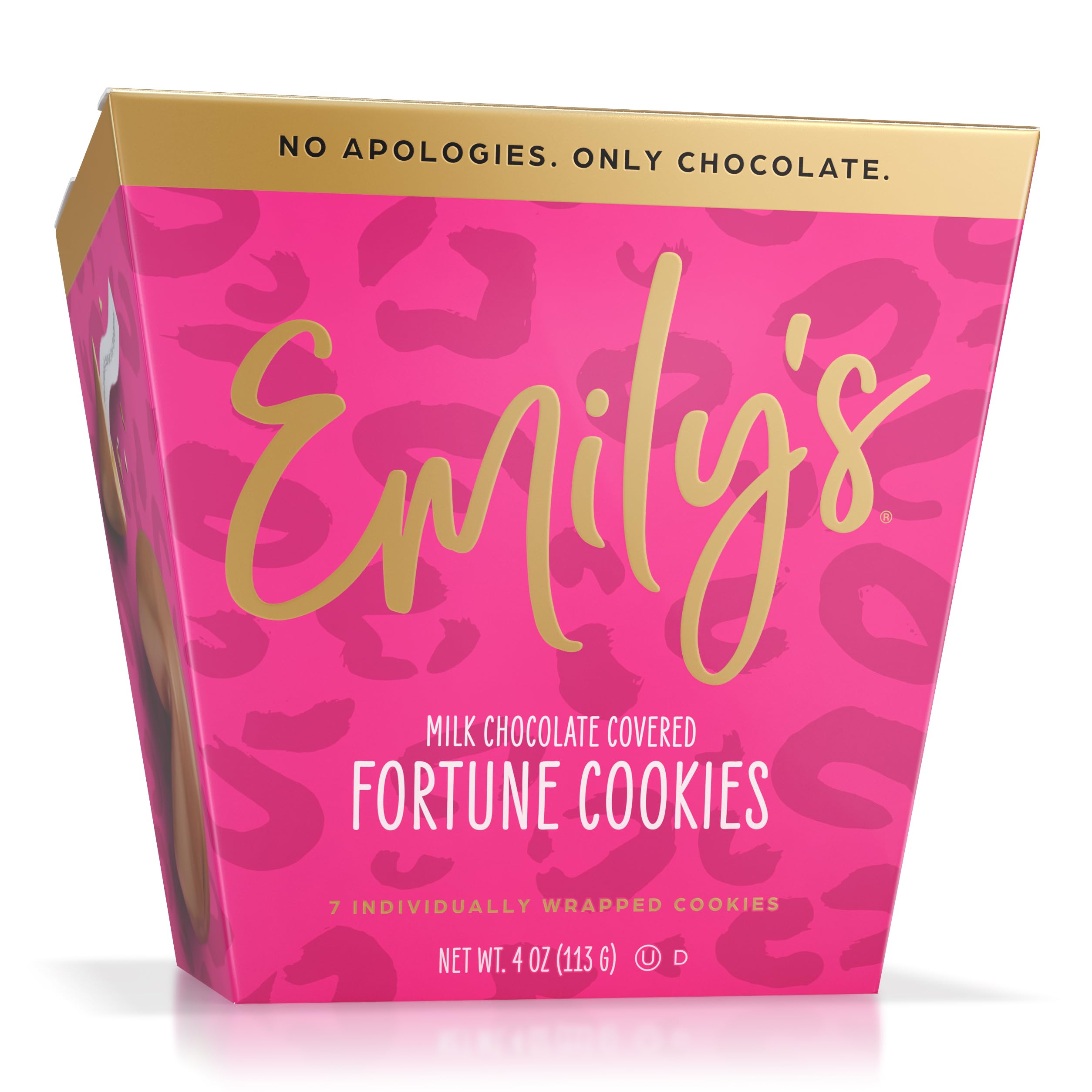 Amazon.com: Emily's Milk Chocolate Covered Fortune Cookies, Crunchy ...
