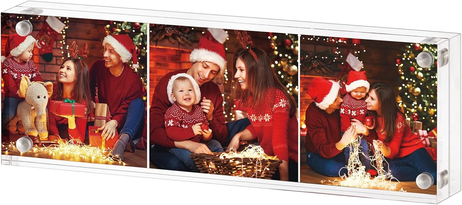 Amazon.com - Boxalls 2x6 Inches Acrylic Picture Frame, Double Sided ...